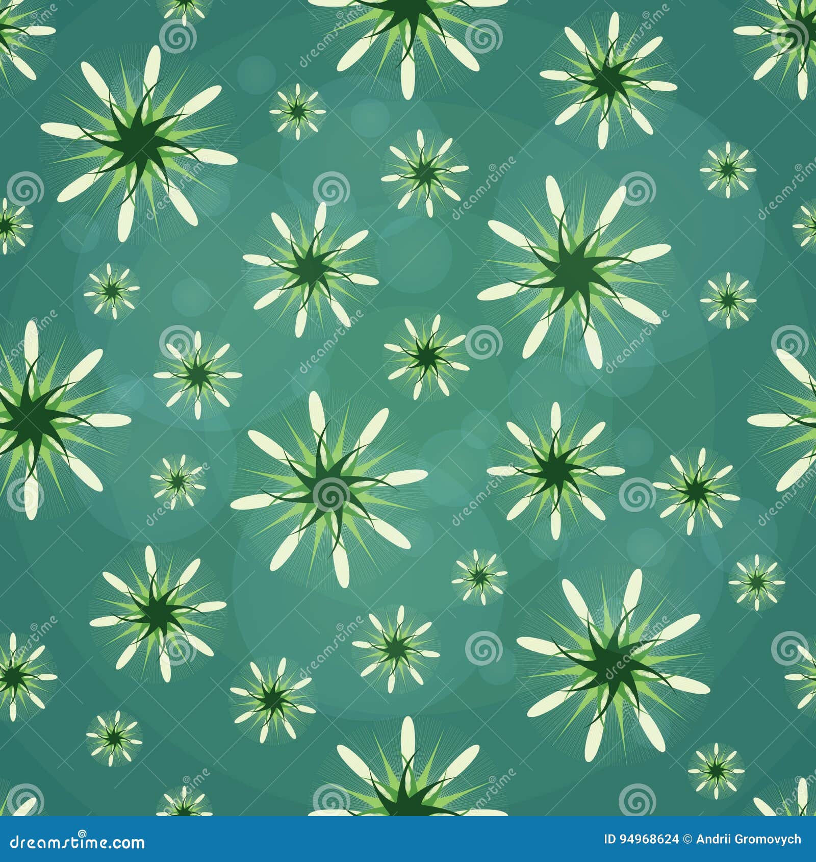 Modelo Abstracto Con Las Figuras Verdes Stock de ilustración ...