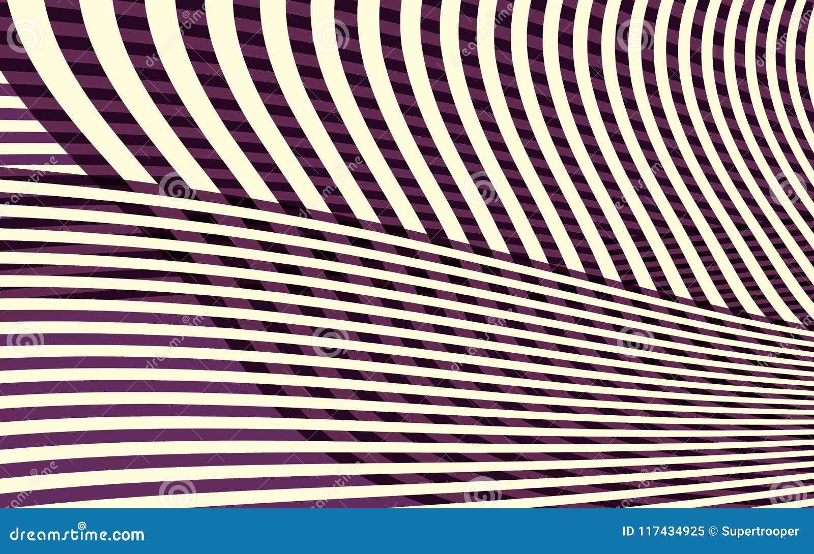 Modelo Abstracto De La Raya De La Curva Ilustración del Vector ...