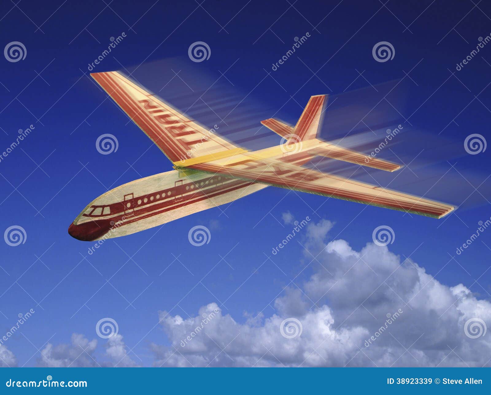 Modelo Aircraft De Madera De Balsa Imagen de archivo - Imagen de ...