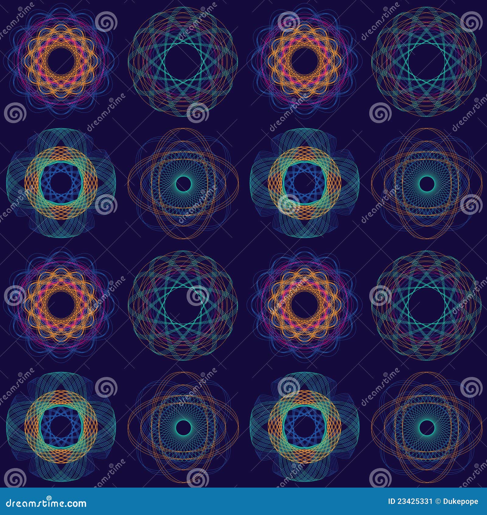 Modelo circular intrincado ilustración del vector. Ilustración de ...