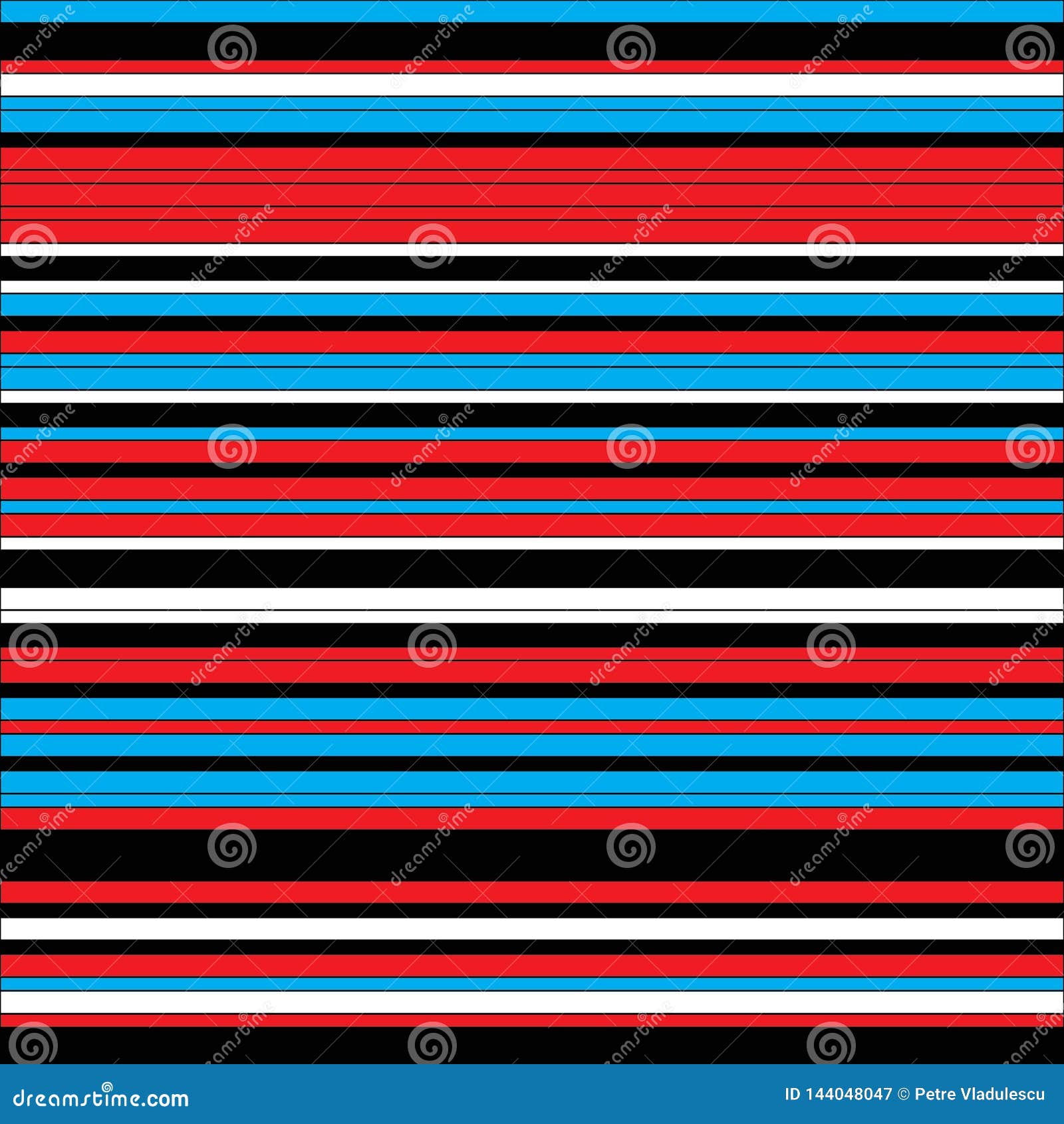 Modelo Con Las Rayas Coloreadas Horizontales Ilustración del Vector ...