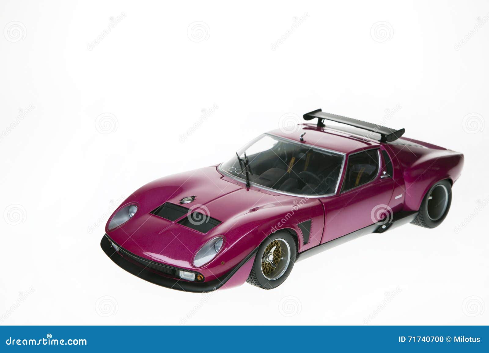 Modelo Cor-de-rosa Classic Car Do Metal Foto de Stock - Imagem de ...