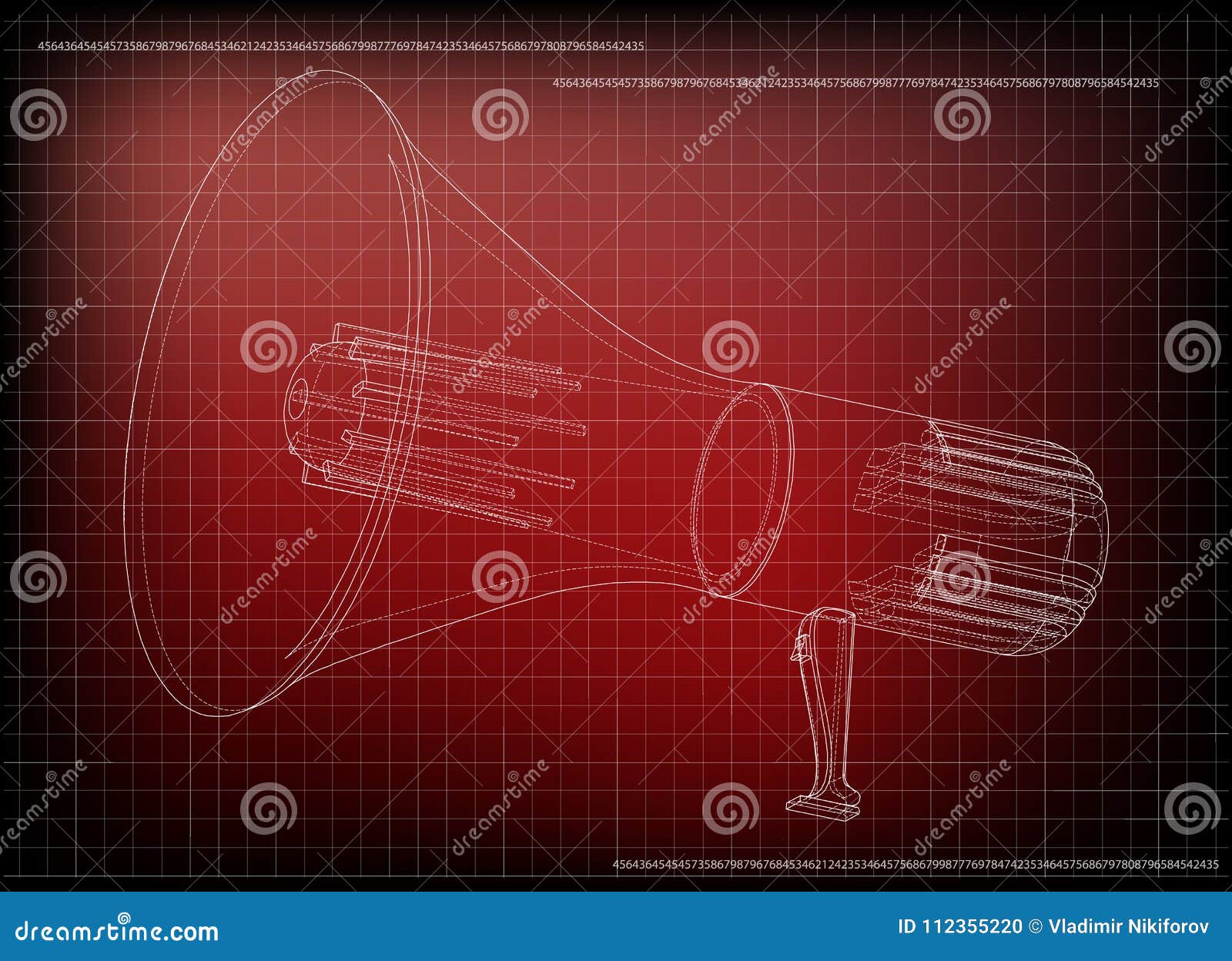 Modelo 3d de un altavoz ilustración del vector. Ilustración de muestra ...