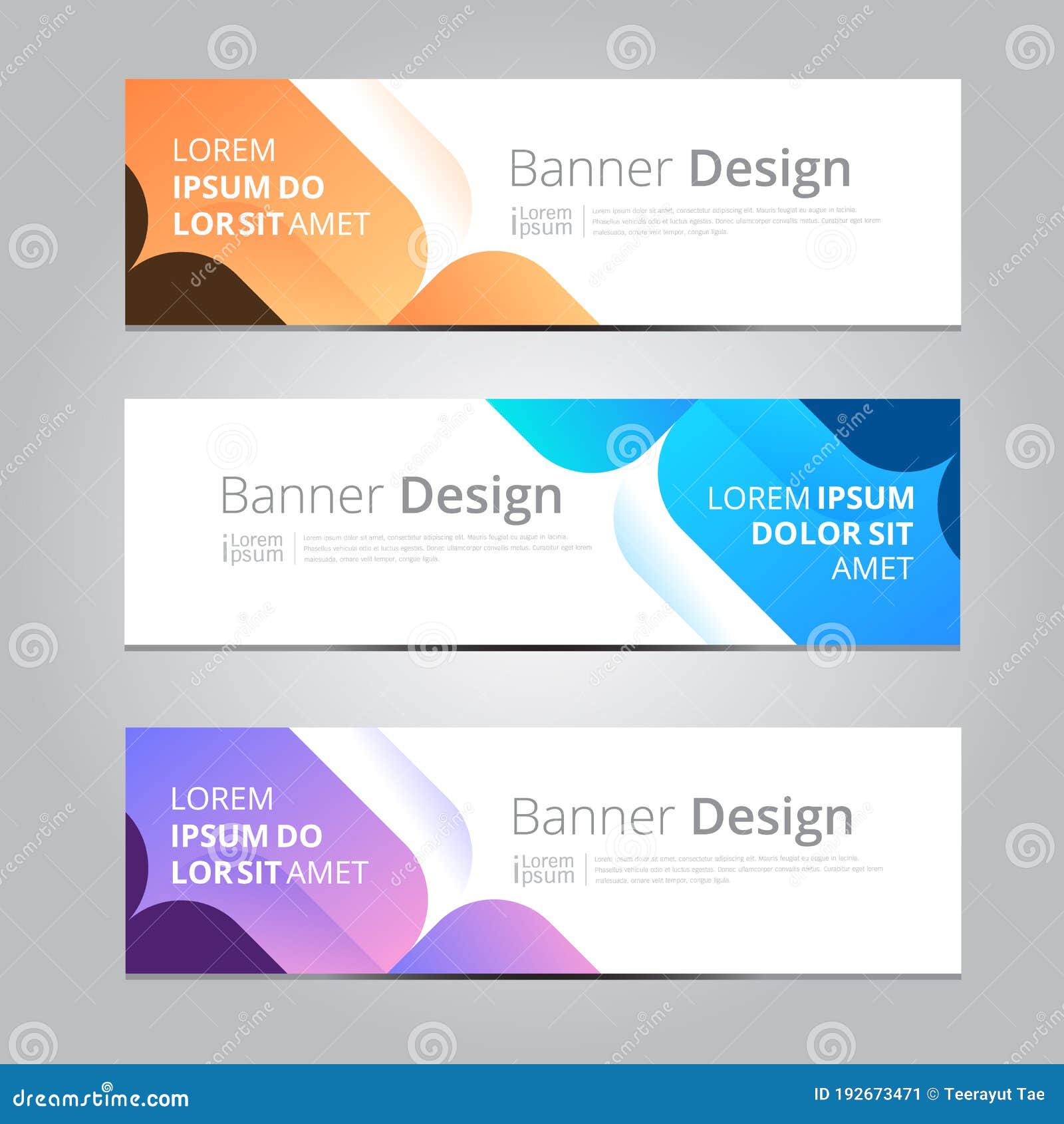 Modelo De Banner De Design Vetorial. Ilustração do Vetor - Ilustração ...