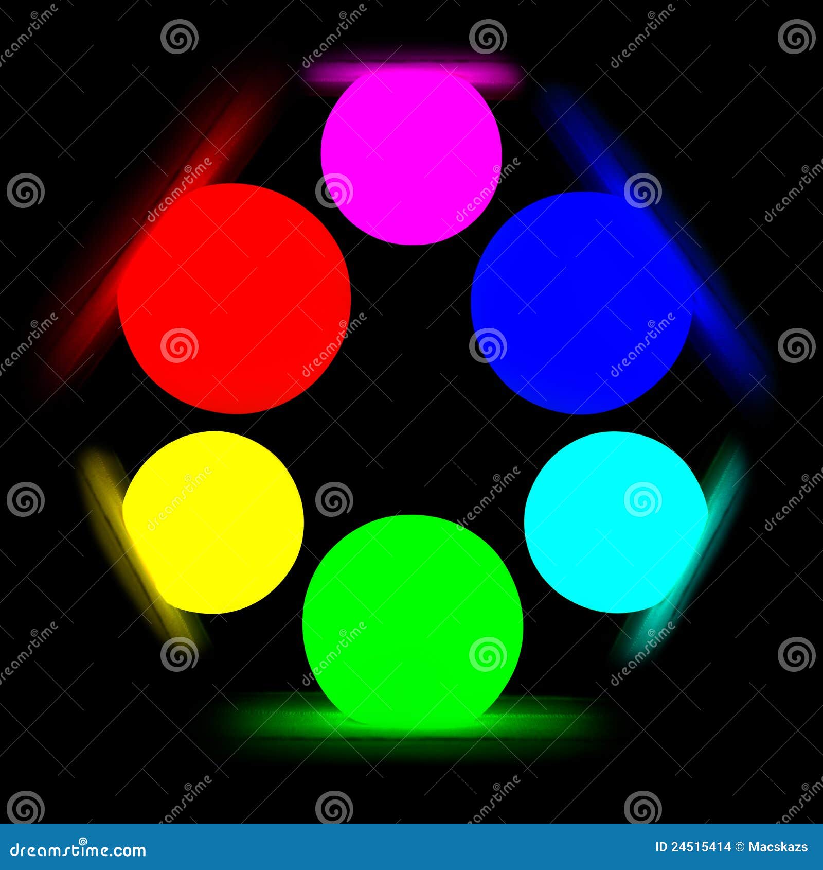Modelo De Cor Do RGB No Preto Ilustração Stock - Ilustração de ilustrar ...