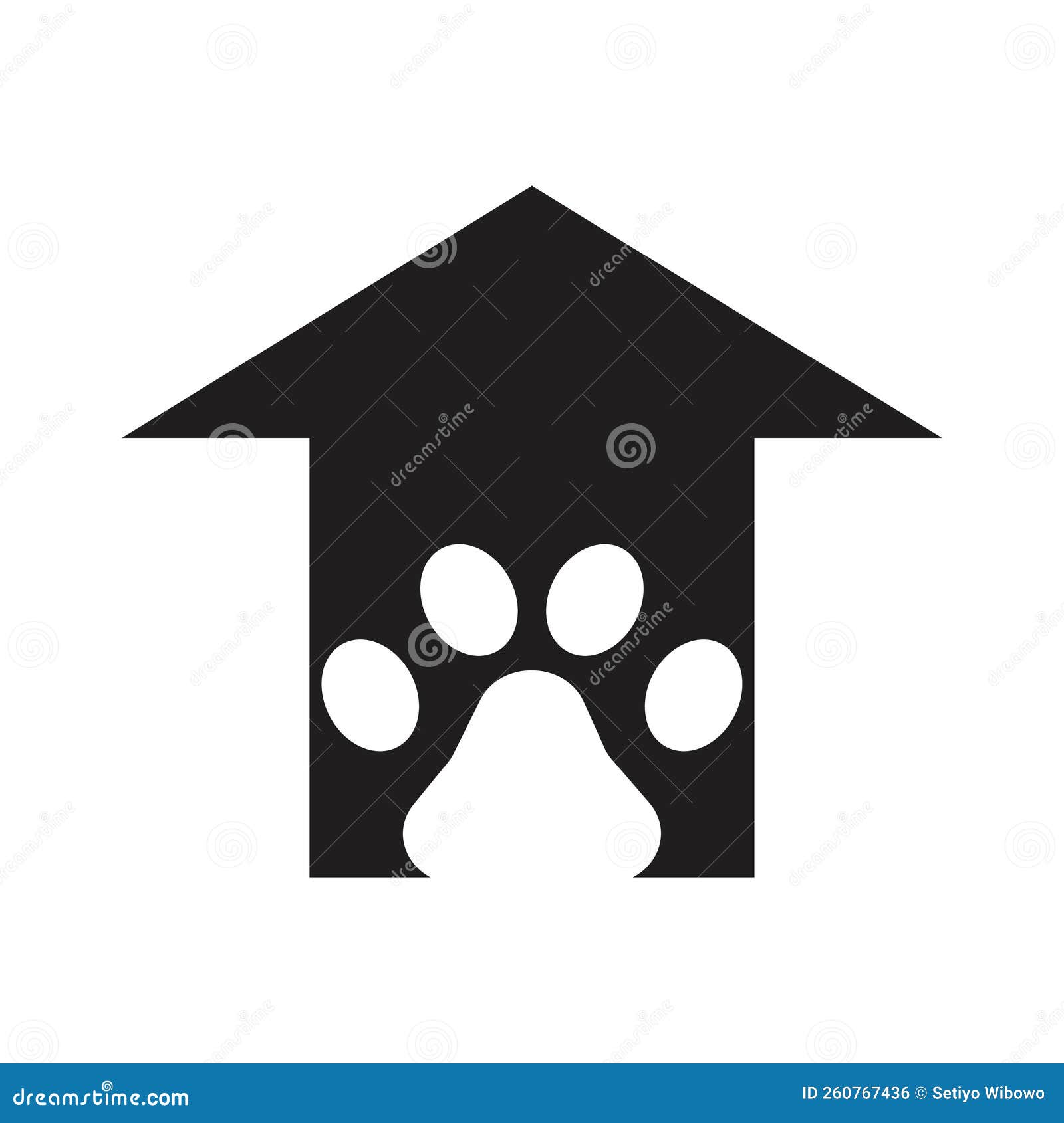 Modelo De Desenho De Vetor De Design De Logotipo De Pata Ilustração do ...