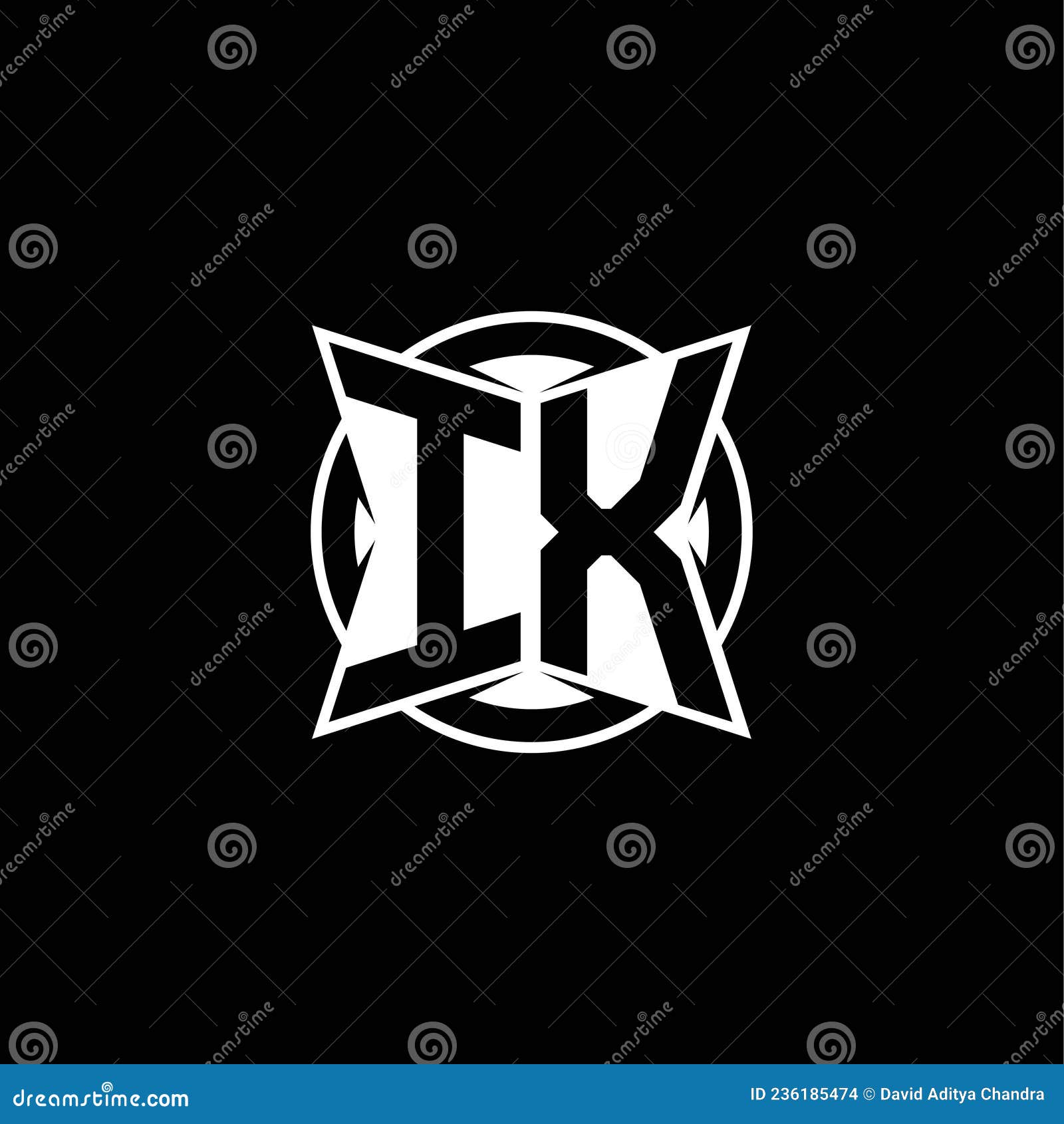 Modelo De Design Do Monograma Do Logotipo Ix Ilustração do Vetor ...