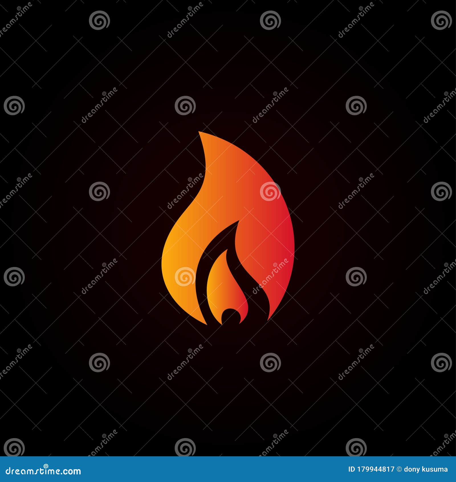 Modelo De Design Do Vetor De Logotipo De Fogo Ilustração do Vetor ...