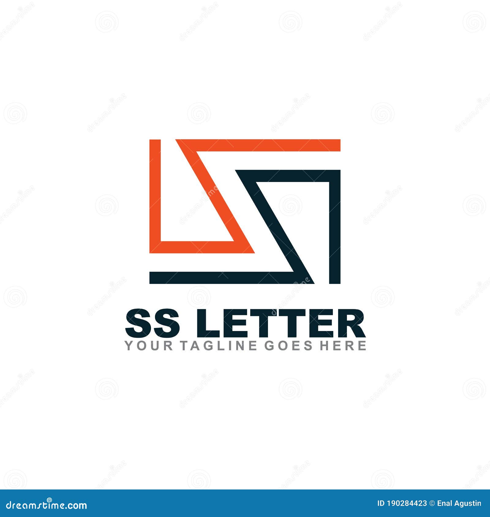 Modelo De Design Inicial Do Logotipo Com Letra Ss Ilustração do Vetor ...