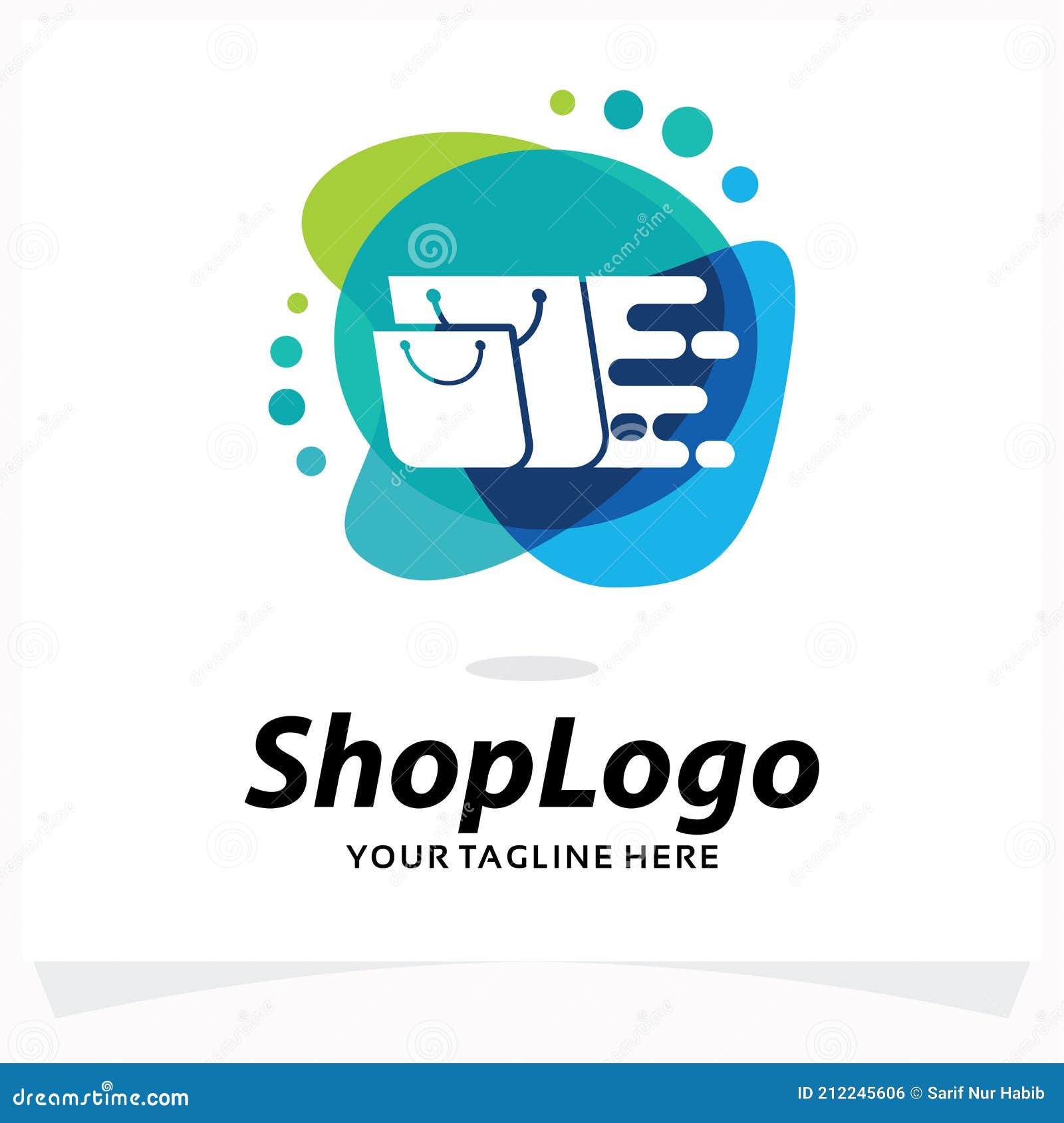 Modelo De Design De Logotipo De Loja Ilustração do Vetor - Ilustração ...