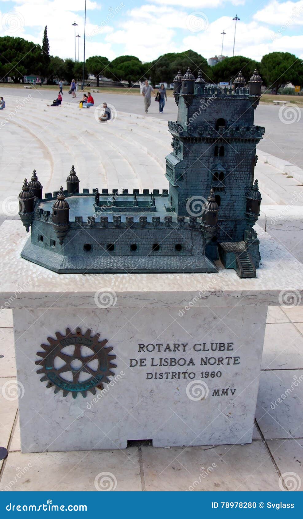 Modelo De Escala De La Torre De Belem Imagen editorial - Imagen de ...