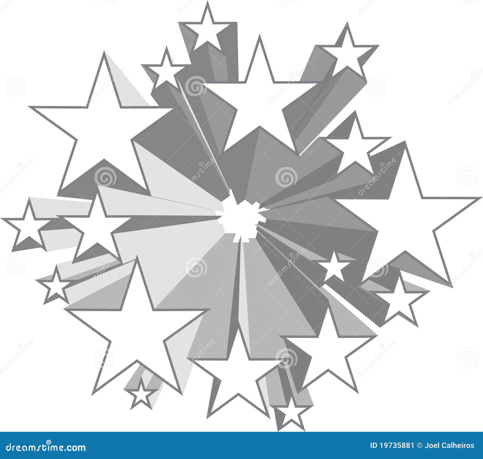 Modelo de estrella ilustración del vector. Ilustración de pergamino ...