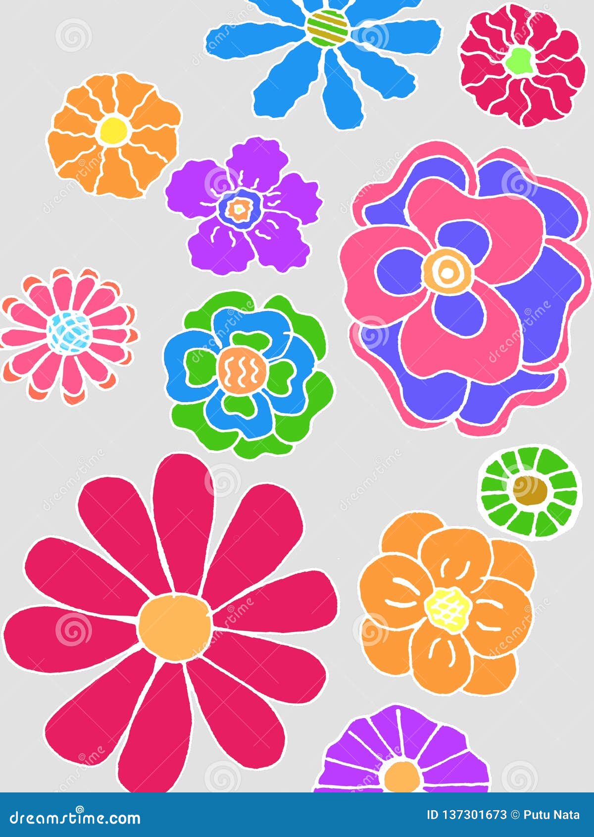 Modelo de flor stock de ilustración. Ilustración de rosa - 137301673