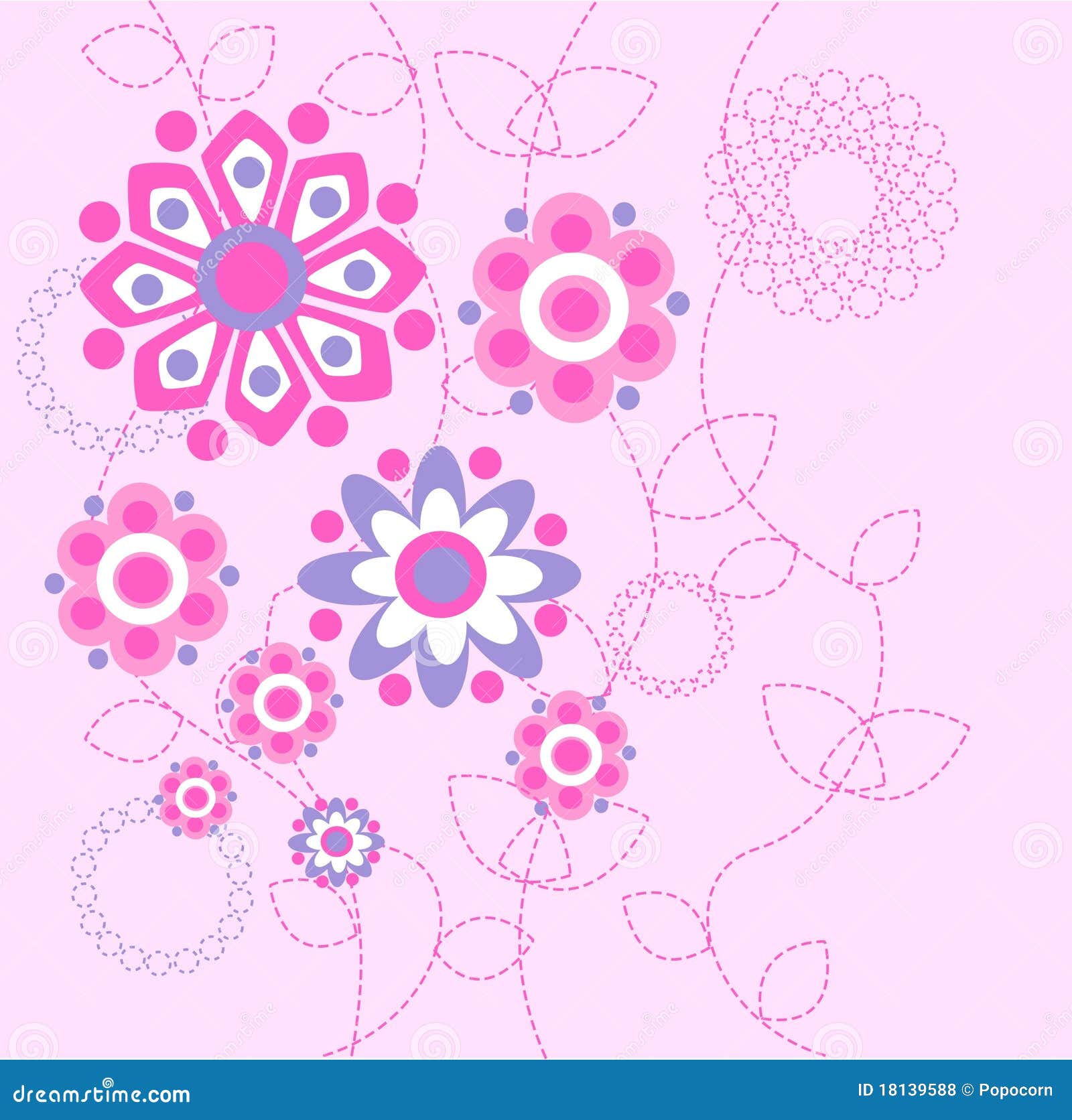 Modelo de flor ilustración del vector. Ilustración de imagen - 18139588