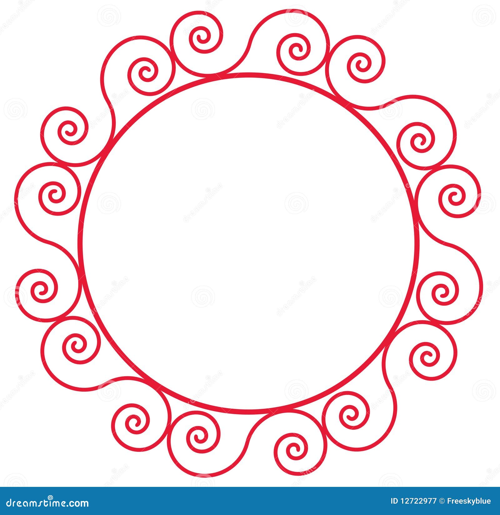 Modelo de flor del círculo stock de ilustración. Ilustración de ...