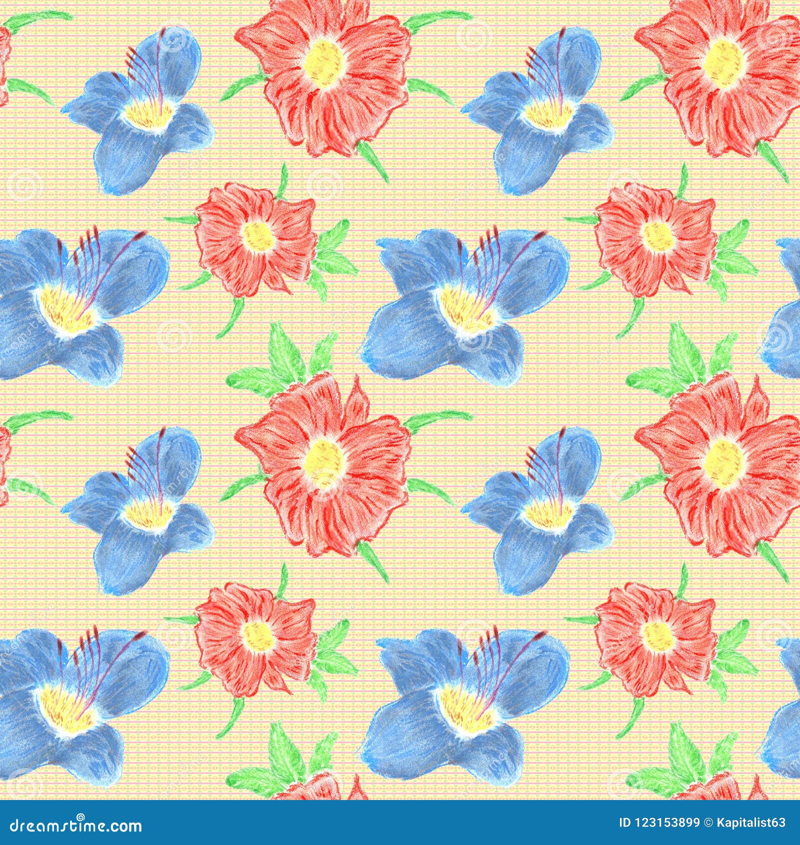 Modelo de flores stock de ilustración. Ilustración de modelo - 123153899