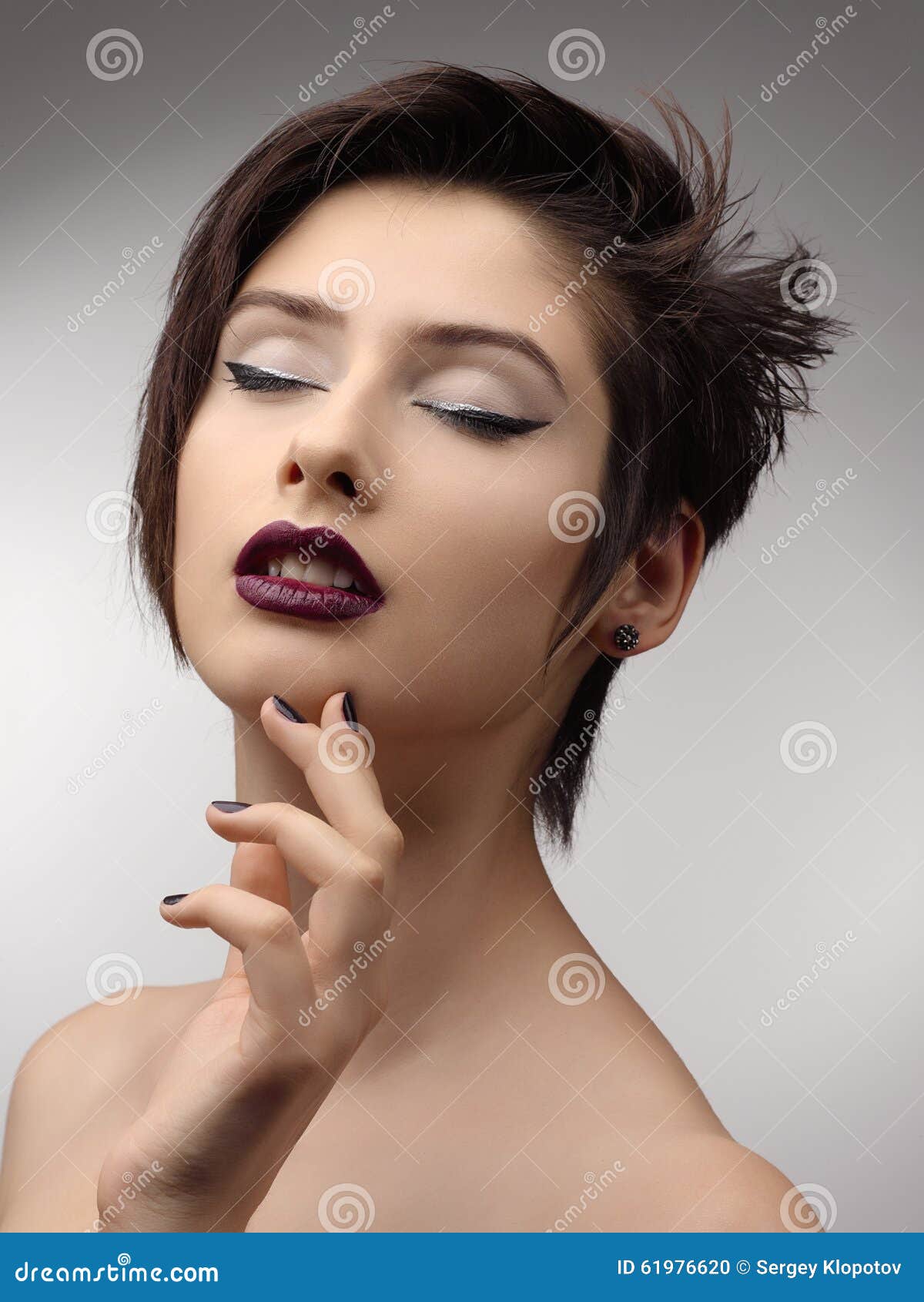 Modelo De Forma Girl Do Estilo De Vogue Da Beleza Foto de Stock ...