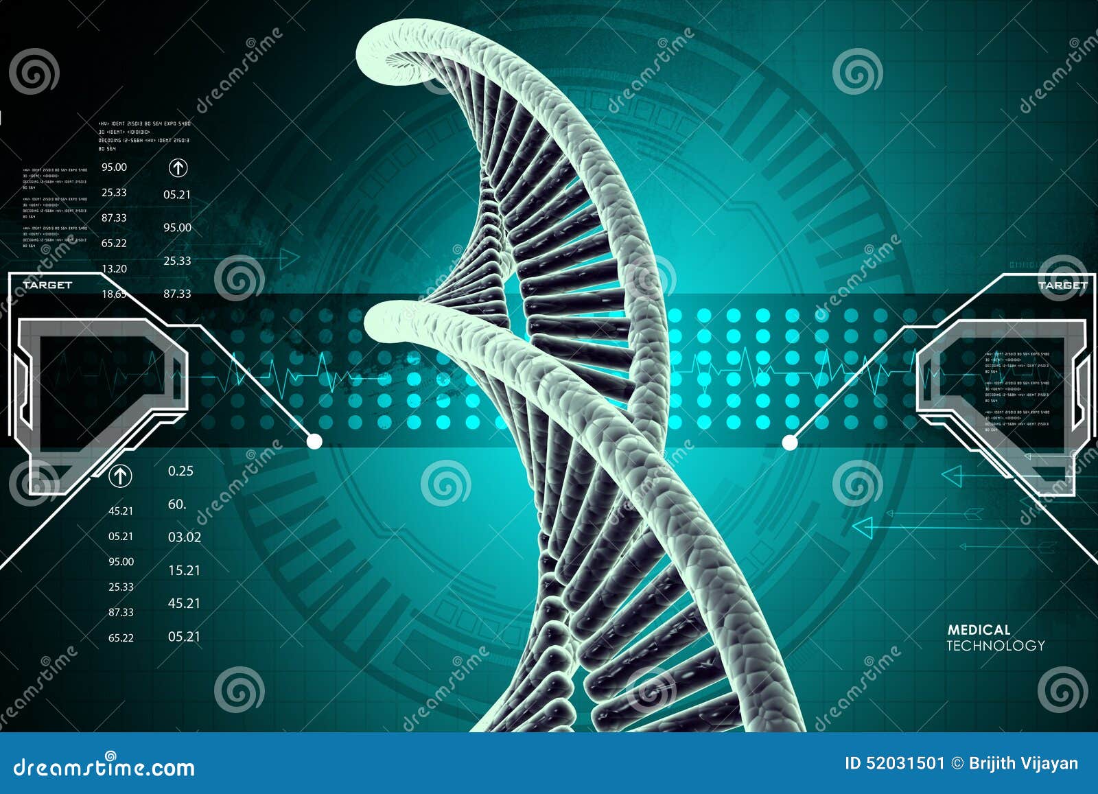 Modelo De La Cadena Torcida De La DNA Del Cromo Stock de ilustración ...