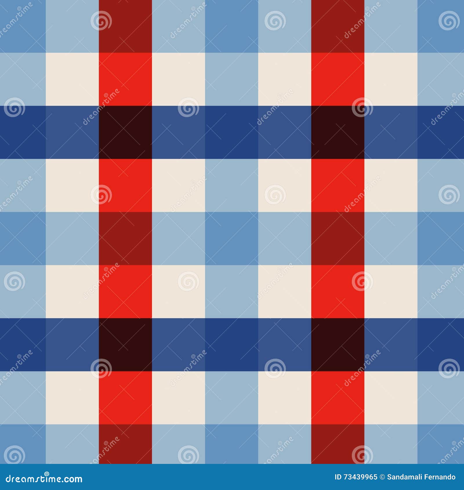 Modelo de la guinga ilustración del vector. Ilustración de picnic ...