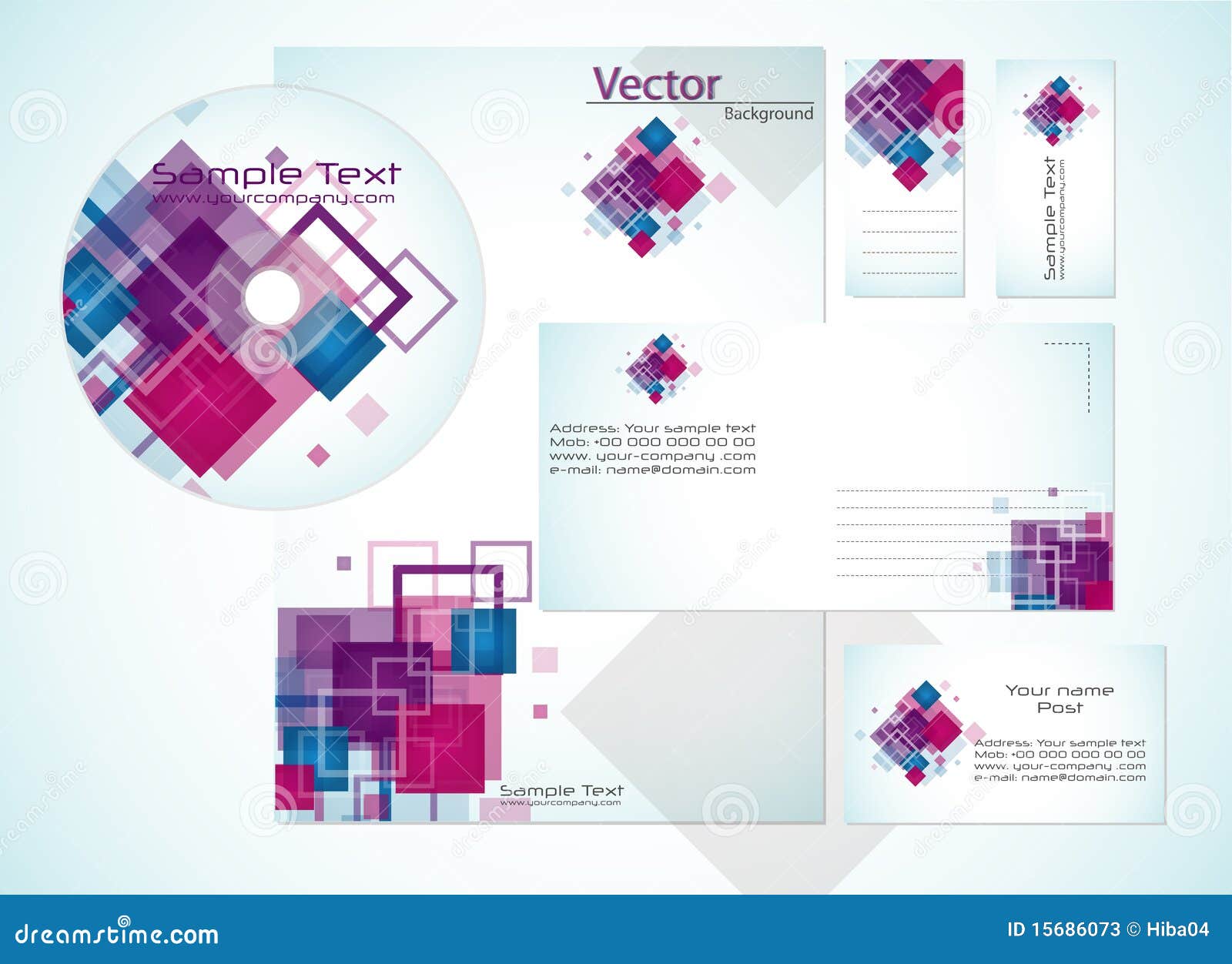 Modelo De La Identidad Corporativa Ilustración del Vector - Ilustración ...
