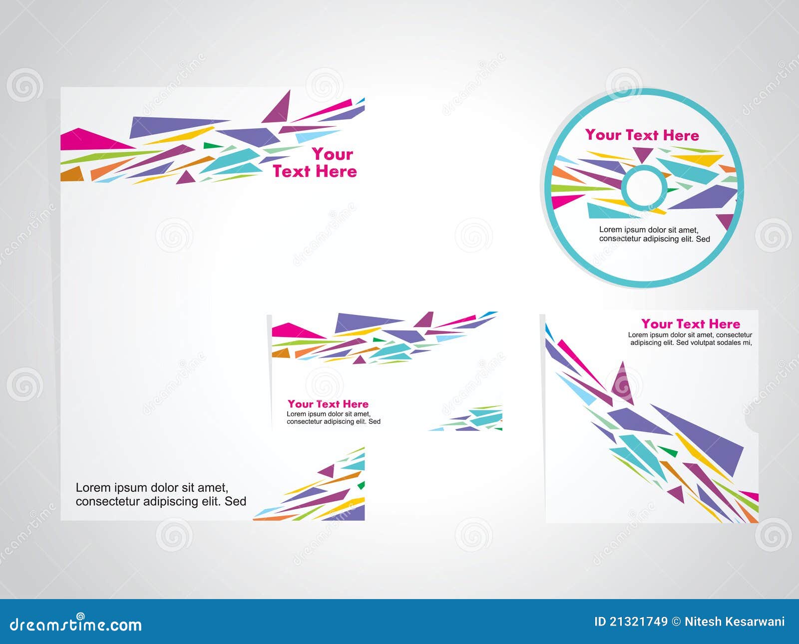 Modelo De La Identidad Corporativa Ilustración del Vector - Ilustración ...