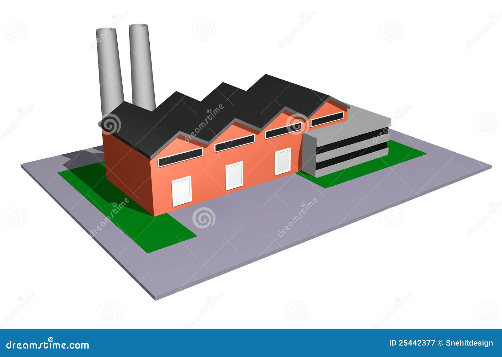Modelo de la industria stock de ilustración. Ilustración de grupo ...