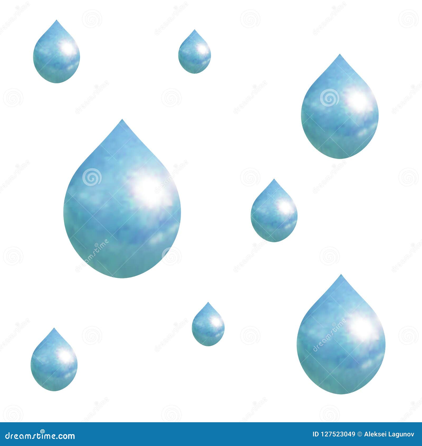 Modelo De La Lluvia Del Vector, Gotitas Que Caen Ilustración del Vector ...