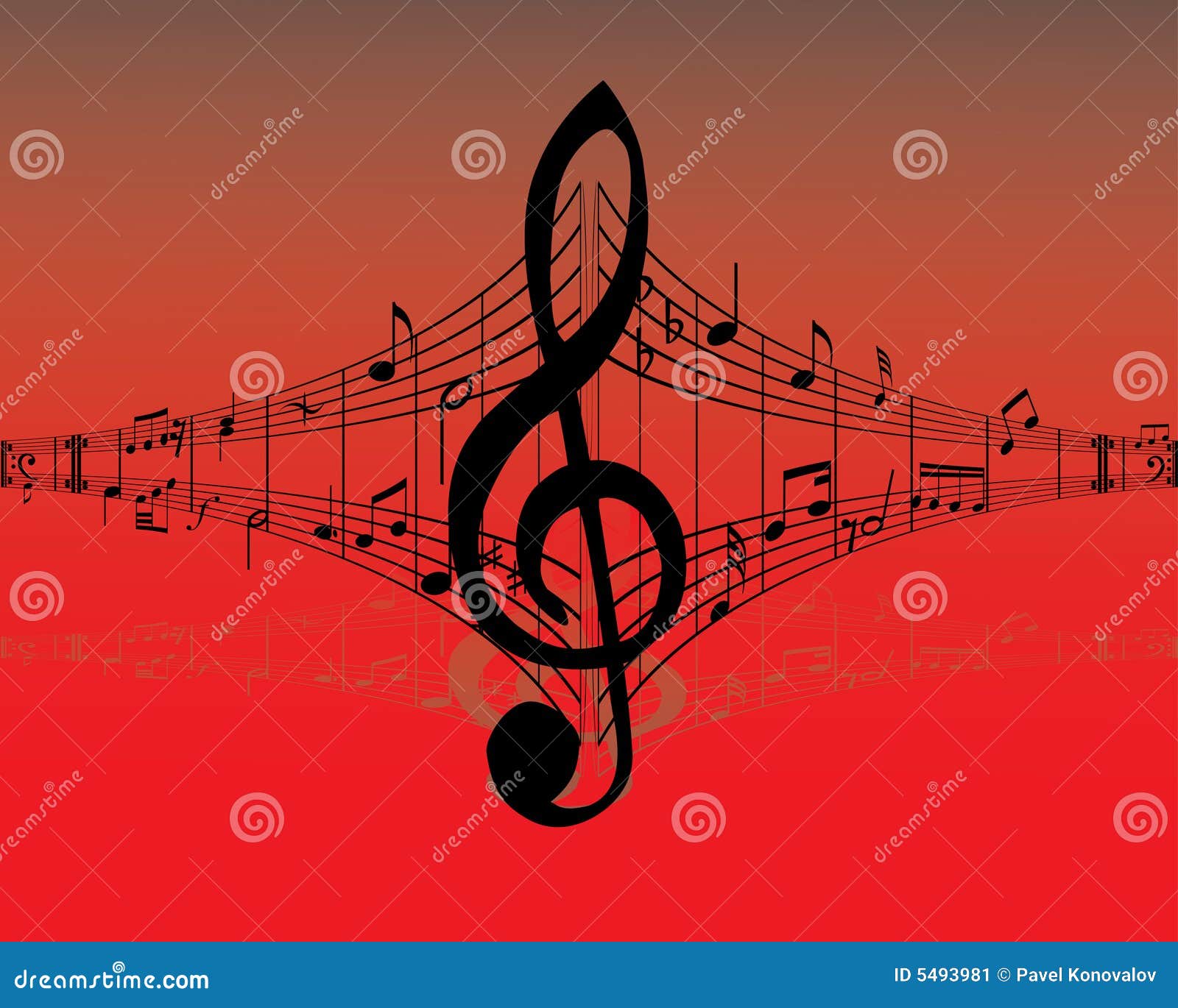 Modelo De Las Notas Del Vector Ilustración del Vector - Ilustración de ...