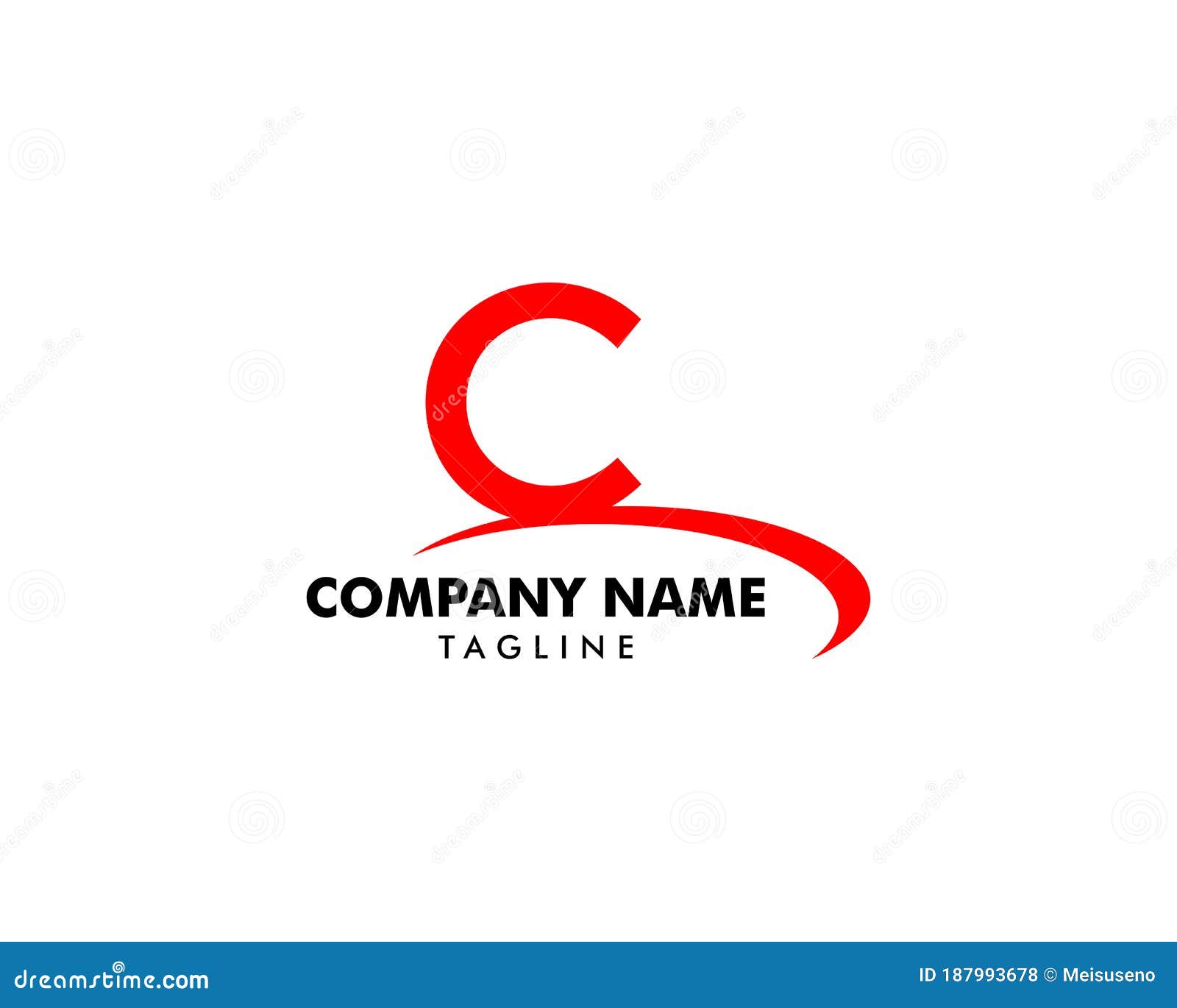 Modelo De Logo Da Letra C Inicial Ilustração do Vetor - Ilustração de ...