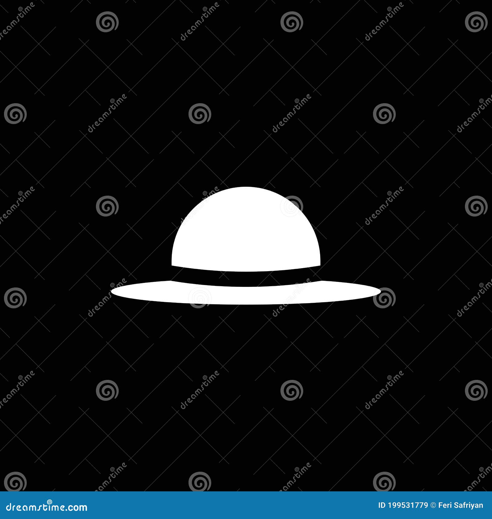 Modelo de logotipo do Hat ilustração stock. Ilustração de traje - 199531779