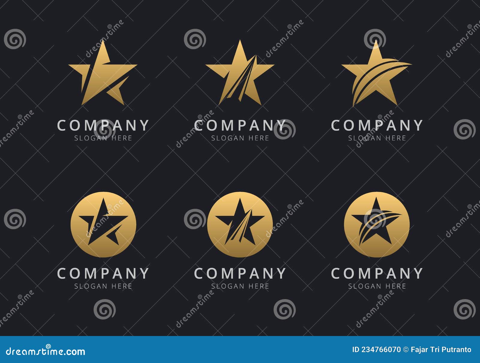 Modelo de logotipo estelar ilustração do vetor. Ilustração de ornamento ...