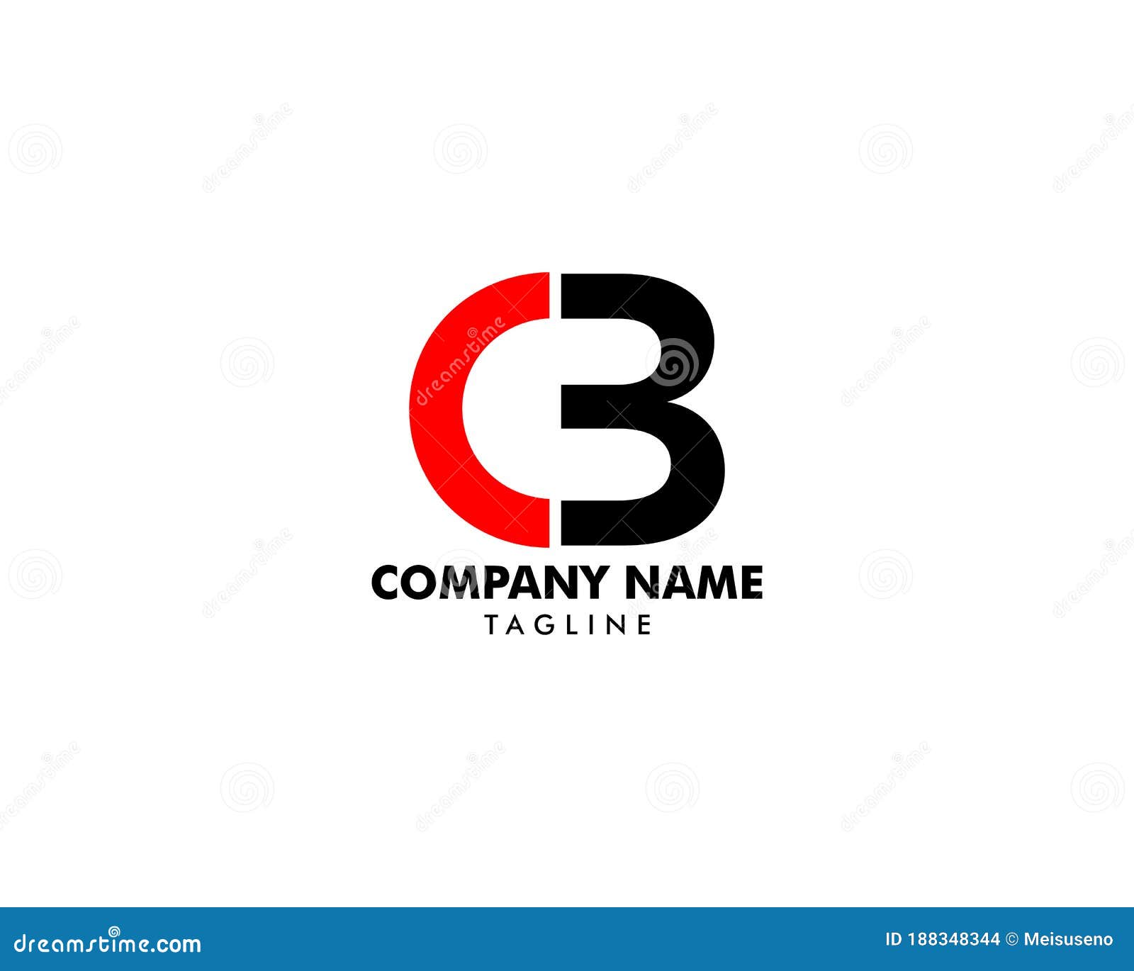 Modelo De Logotipo Inicial Da Letra Cb Ilustração do Vetor - Ilustração ...