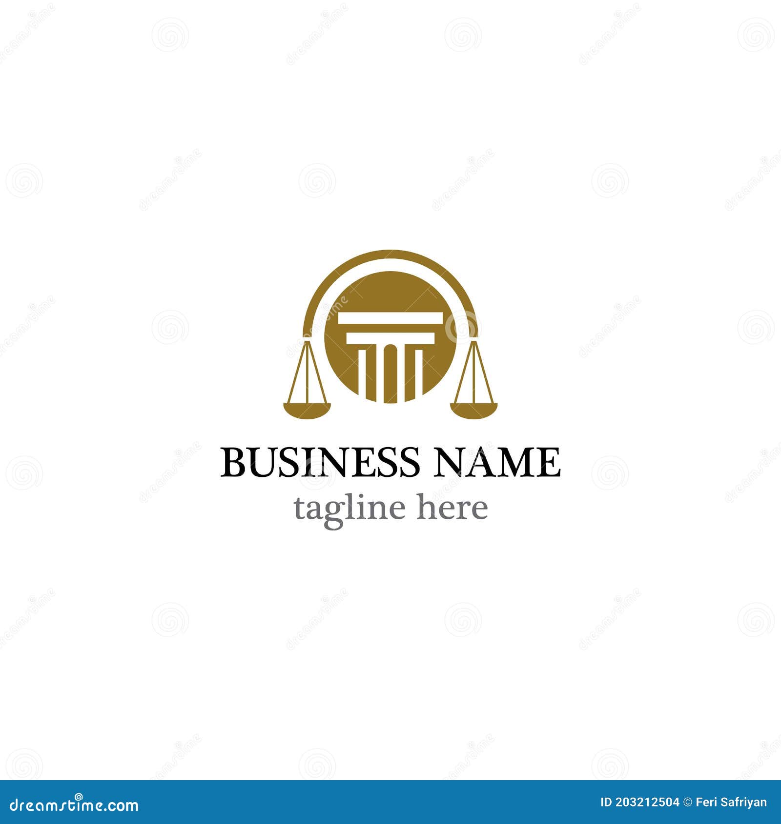 Modelo de logotipo de lei ilustração do vetor. Ilustração de casa ...