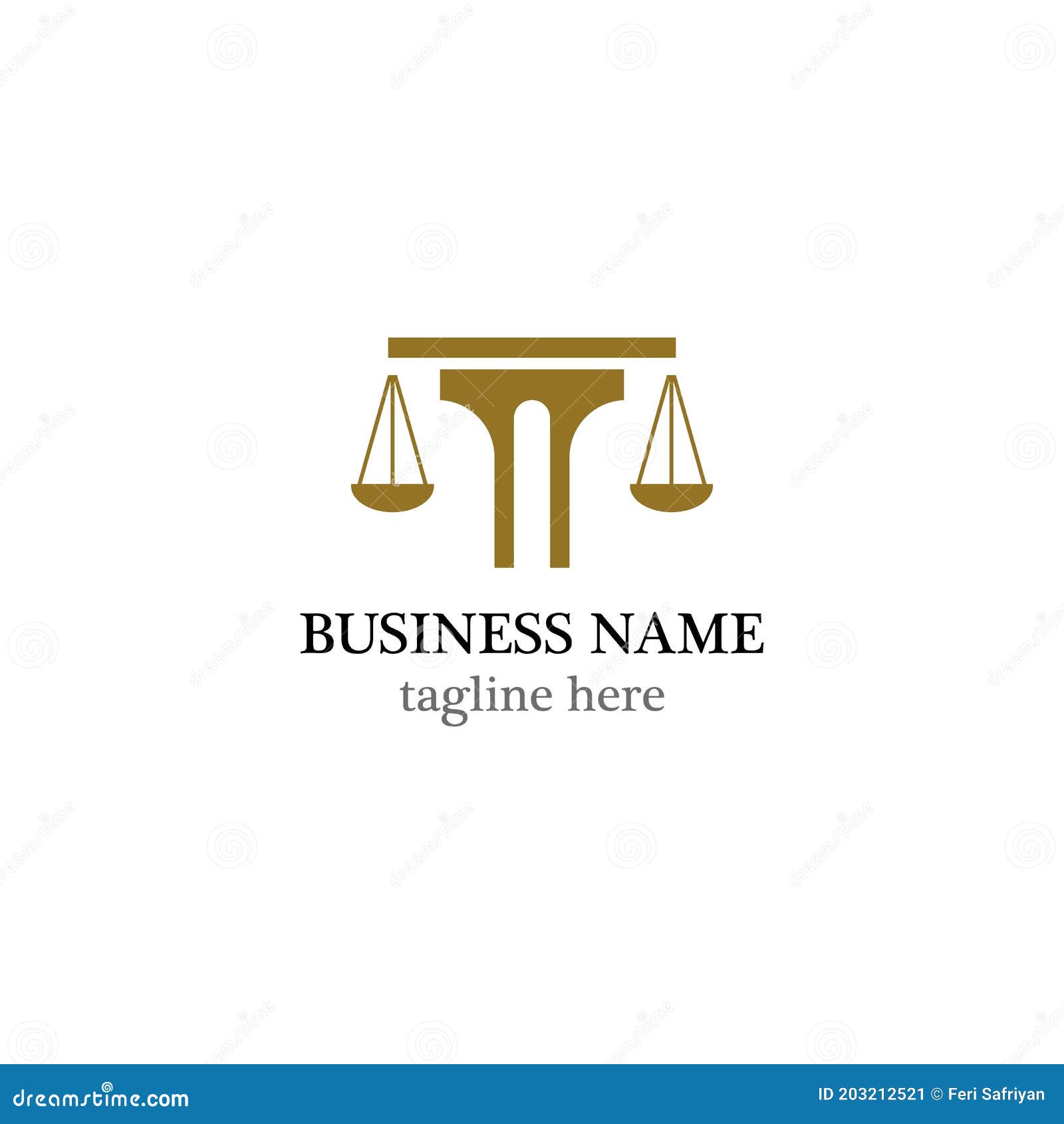 Modelo de logotipo de lei ilustração do vetor. Ilustração de quadra ...