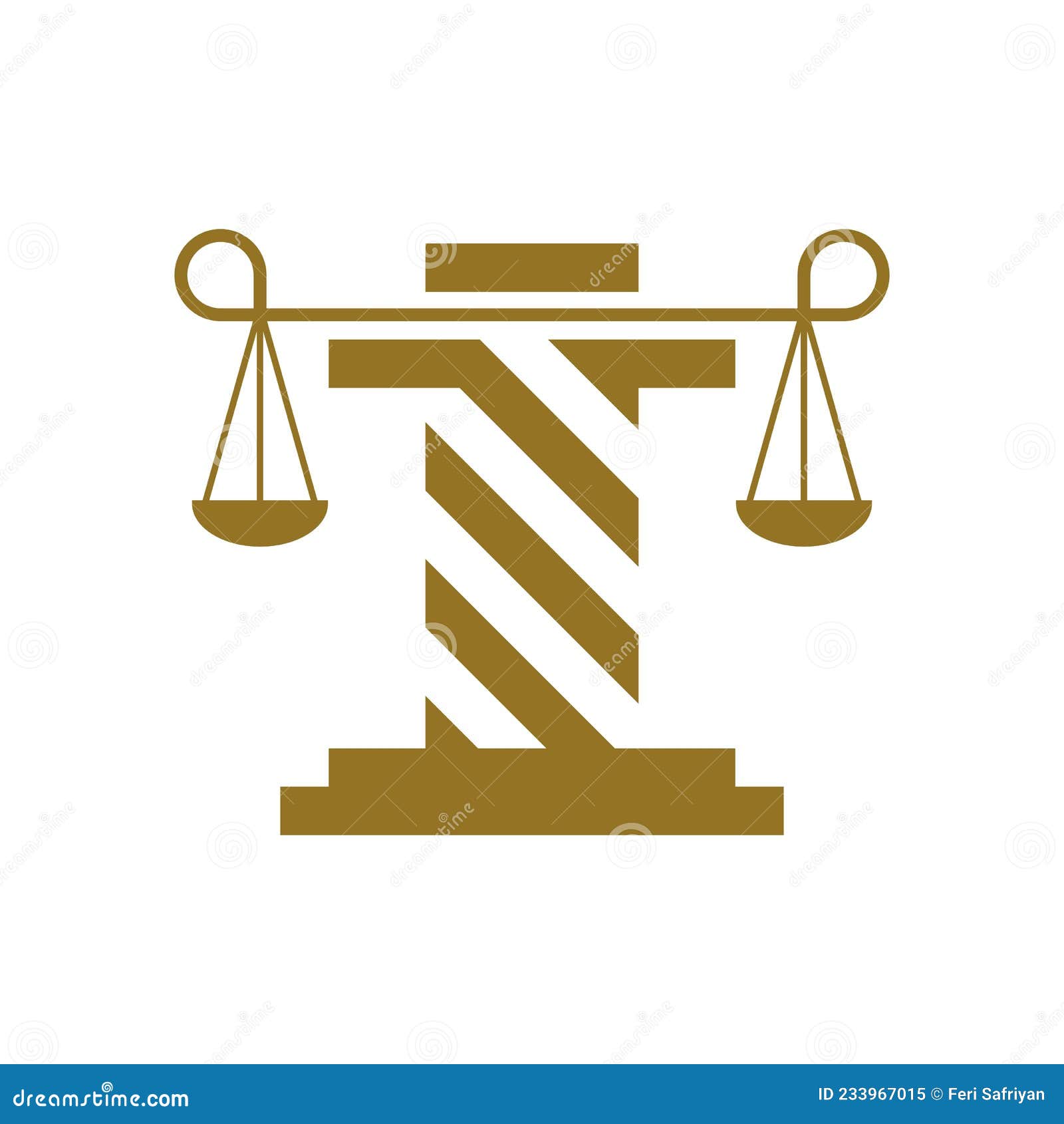 Modelo de logotipo de lei ilustração do vetor. Ilustração de quadra ...