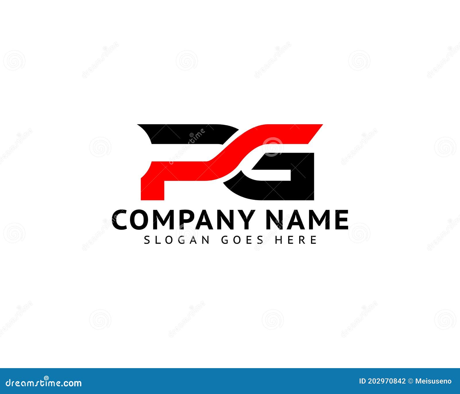 Modelo De Logotipo De Letra Inicial Pg Ilustração do Vetor - Ilustração ...