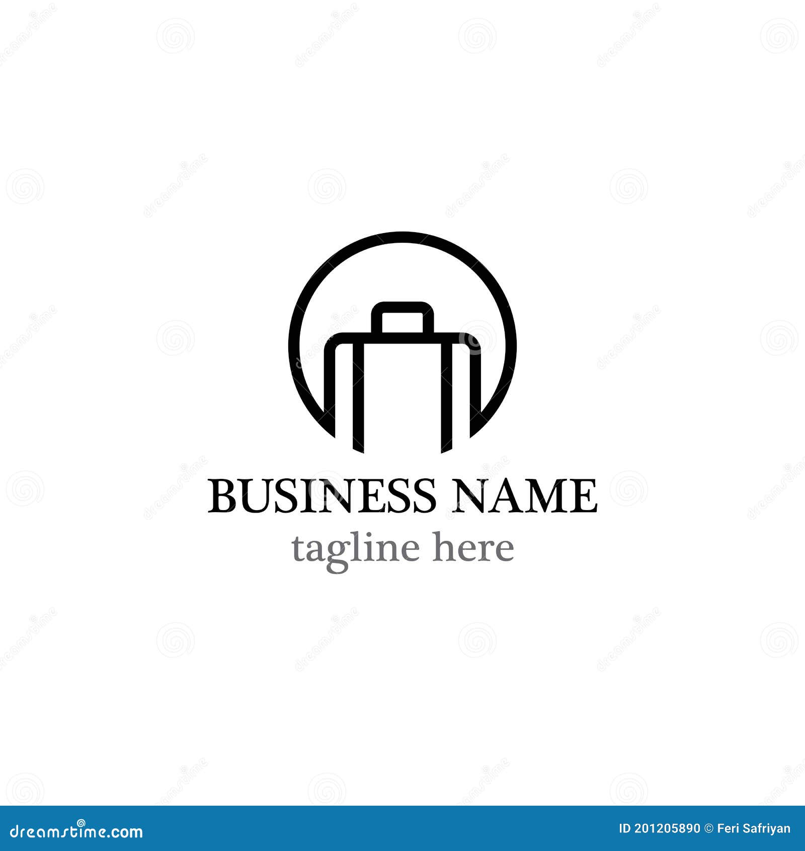 Modelo de logotipo de mala ilustração do vetor. Ilustração de sinal ...