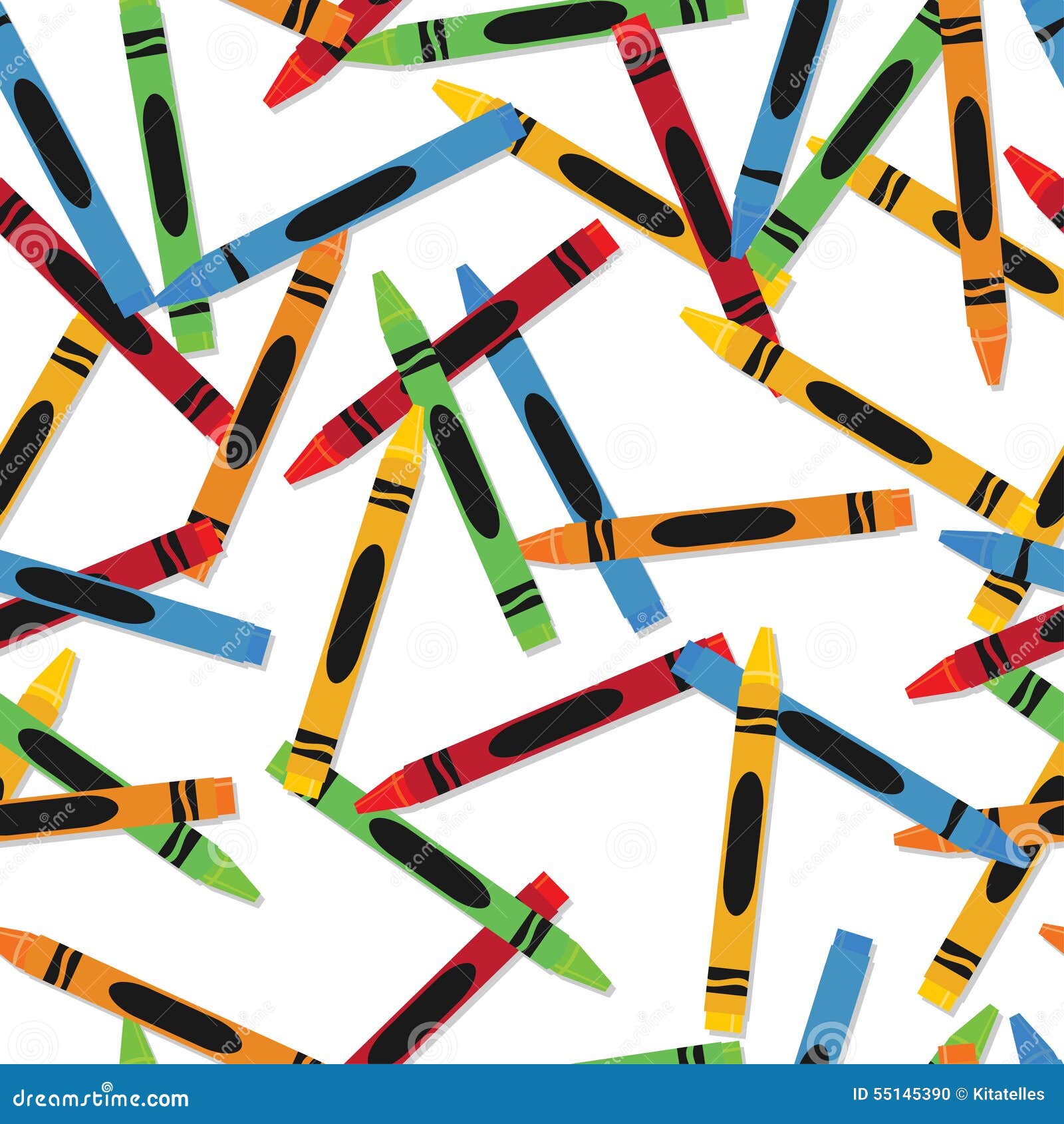 Modelo de los creyones ilustración del vector. Ilustración de creyones ...