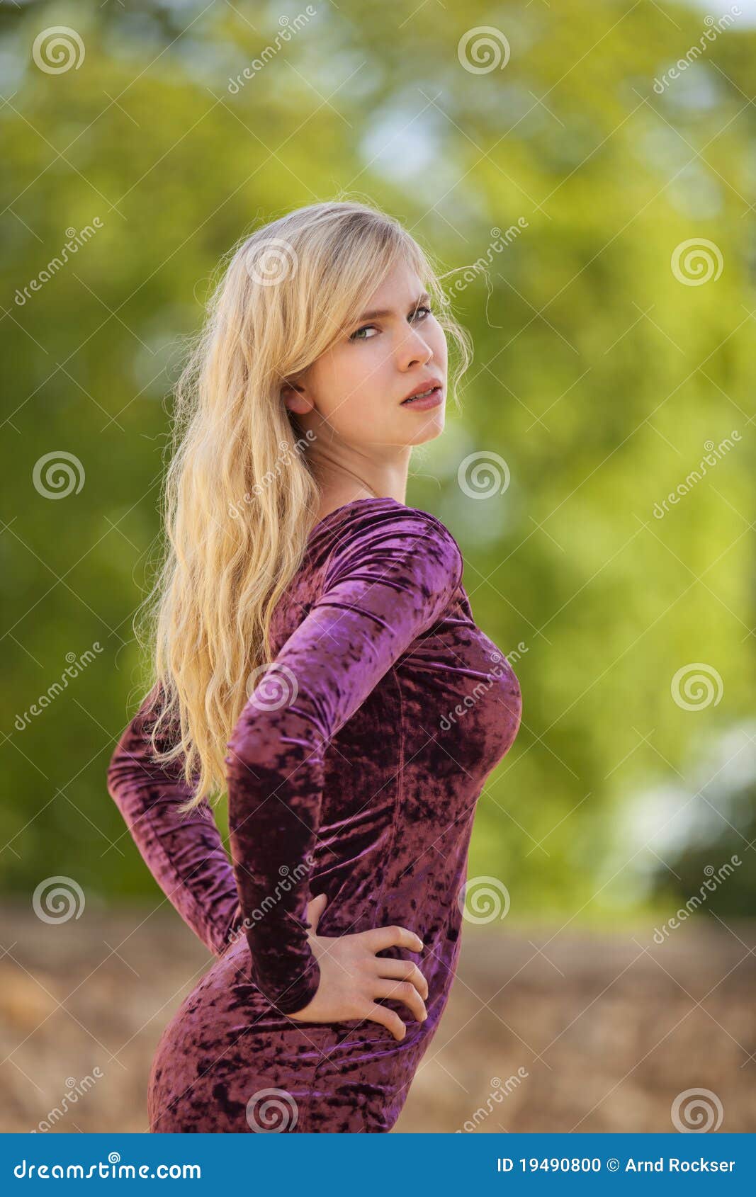 Modelo De Manera Rubio Hermoso Foto de archivo - Imagen de actitud ...