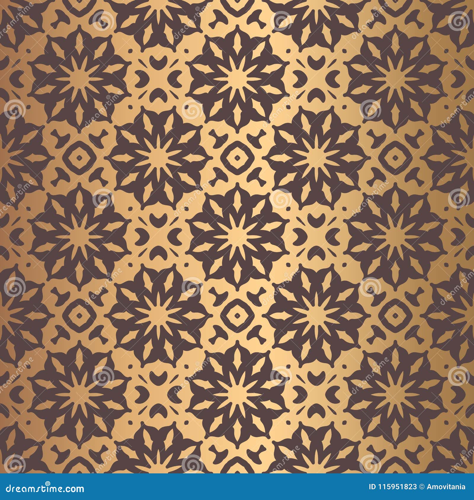 Modelo De Oro Del Arabesque Ilustración del Vector - Ilustración de ...