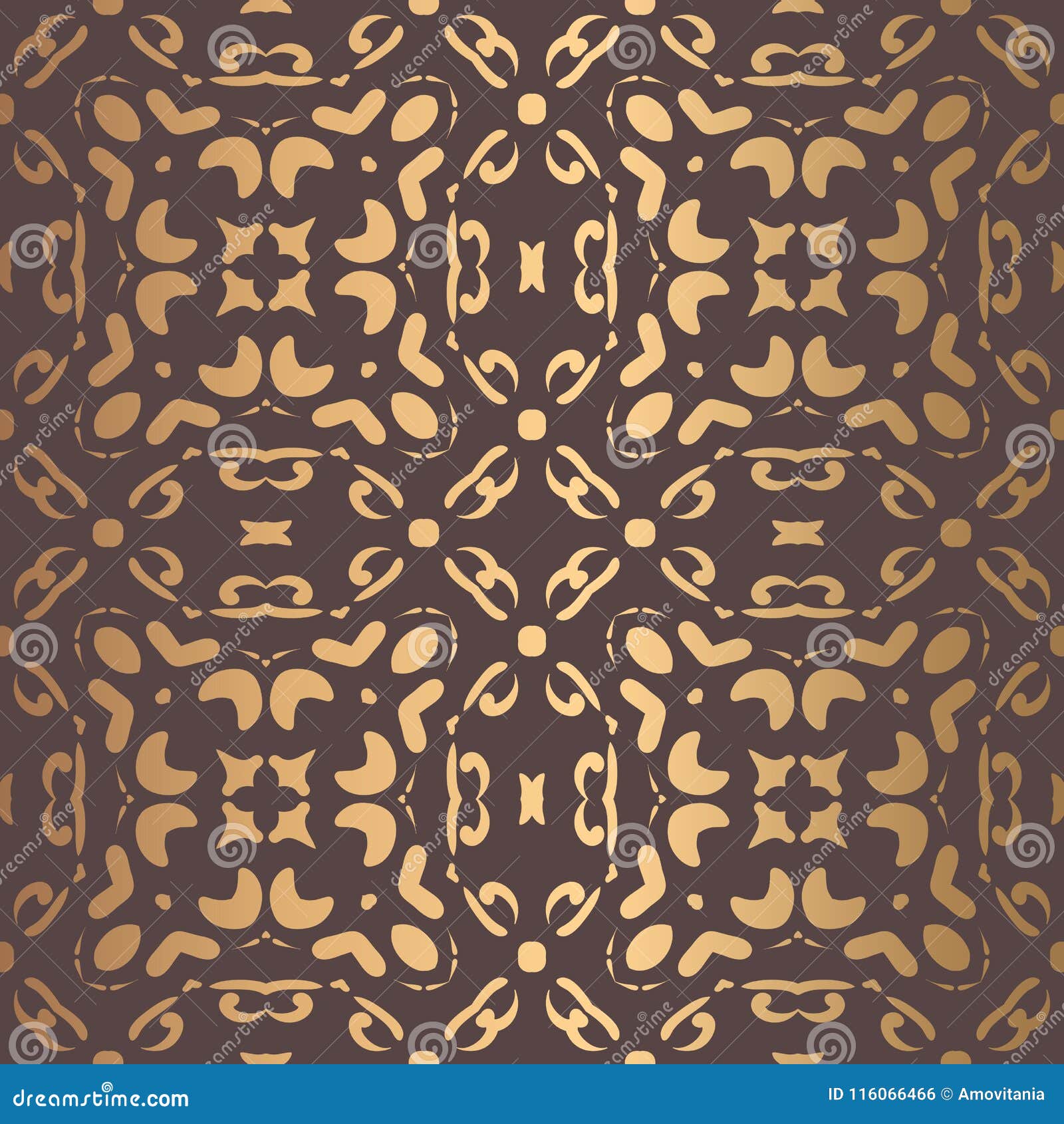 Modelo De Oro Del Arabesque Ilustración del Vector - Ilustración de ...