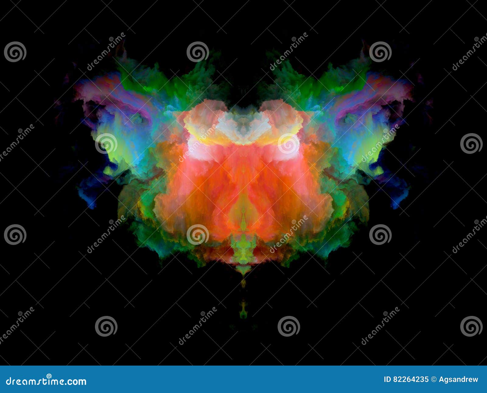 Modelo De Prueba De Rorschach Del Color Imagen de archivo - Imagen de ...