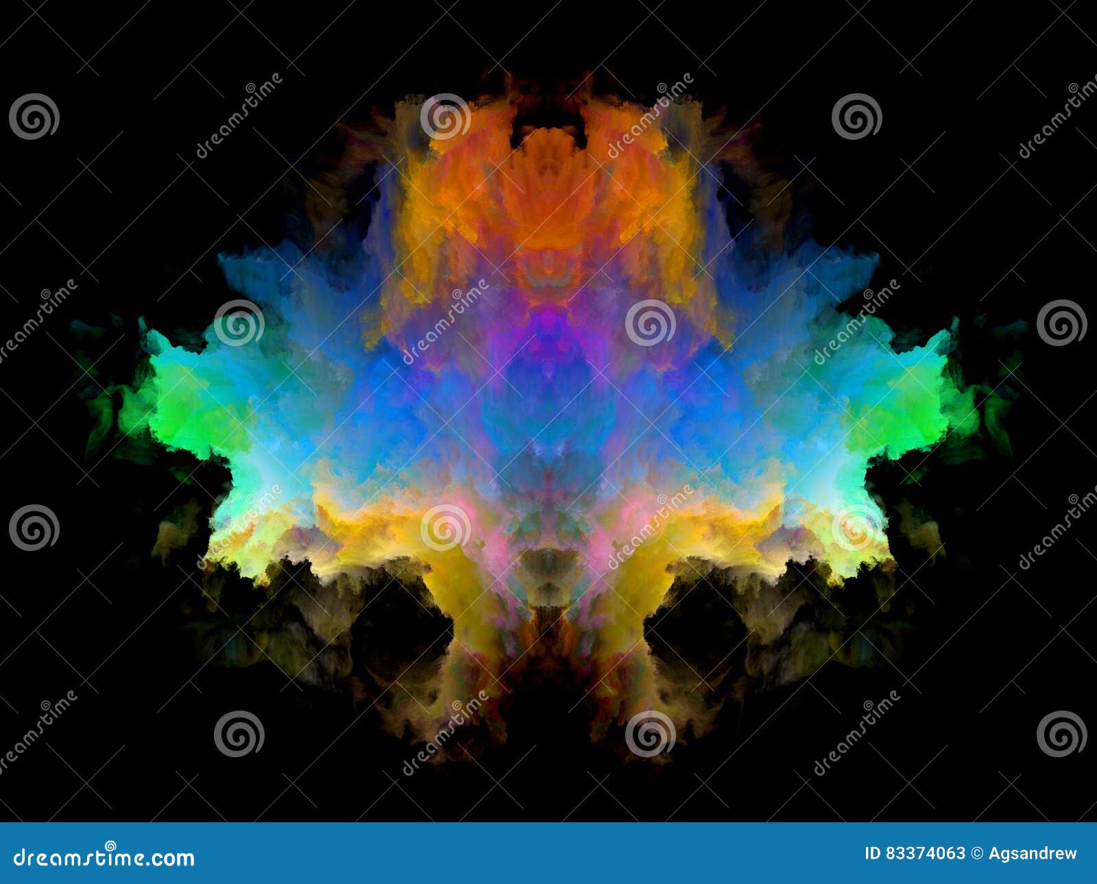 Modelo De Prueba De Rorschach Del Color Imagen de archivo - Imagen de ...