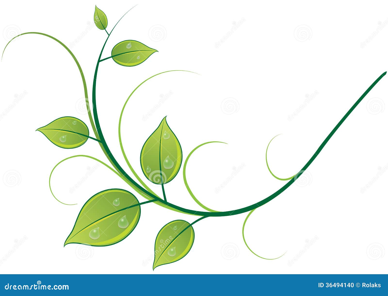 Modelo De Ramitas Y De Hojas Ilustración del Vector - Ilustración de ...