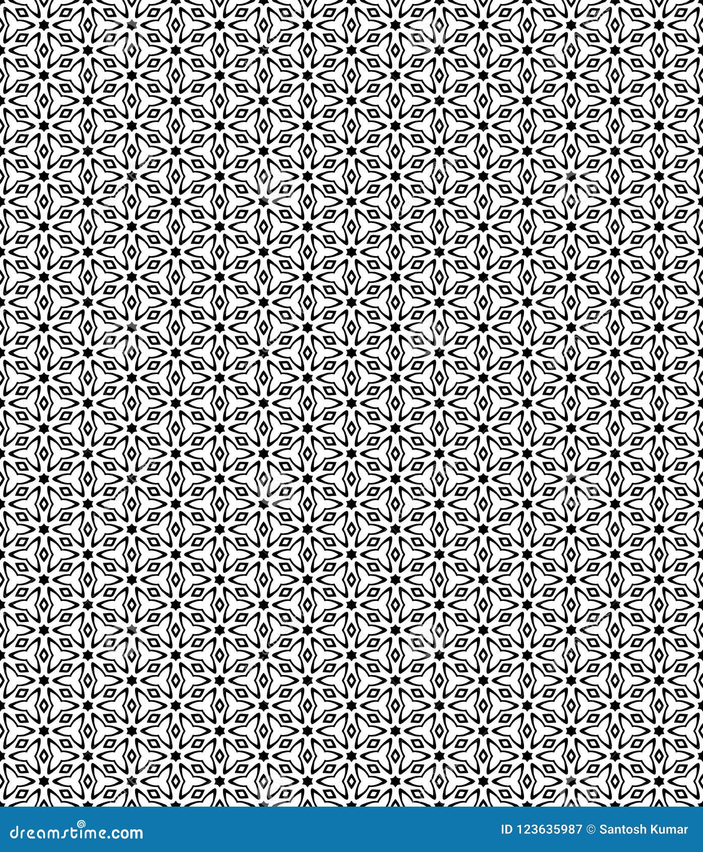 Modelo De Seamsless Blanco Y Negro Ilustración del Vector - Ilustración ...