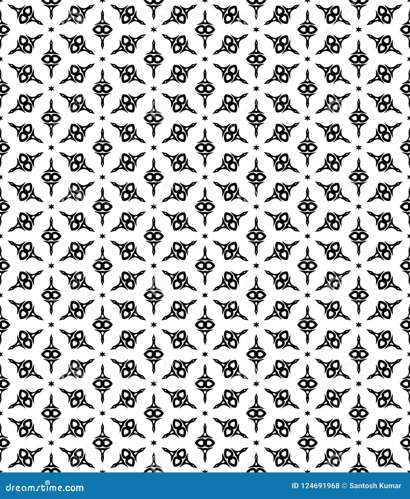 Modelo De Seamsless Blanco Y Negro Ilustración del Vector - Ilustración ...