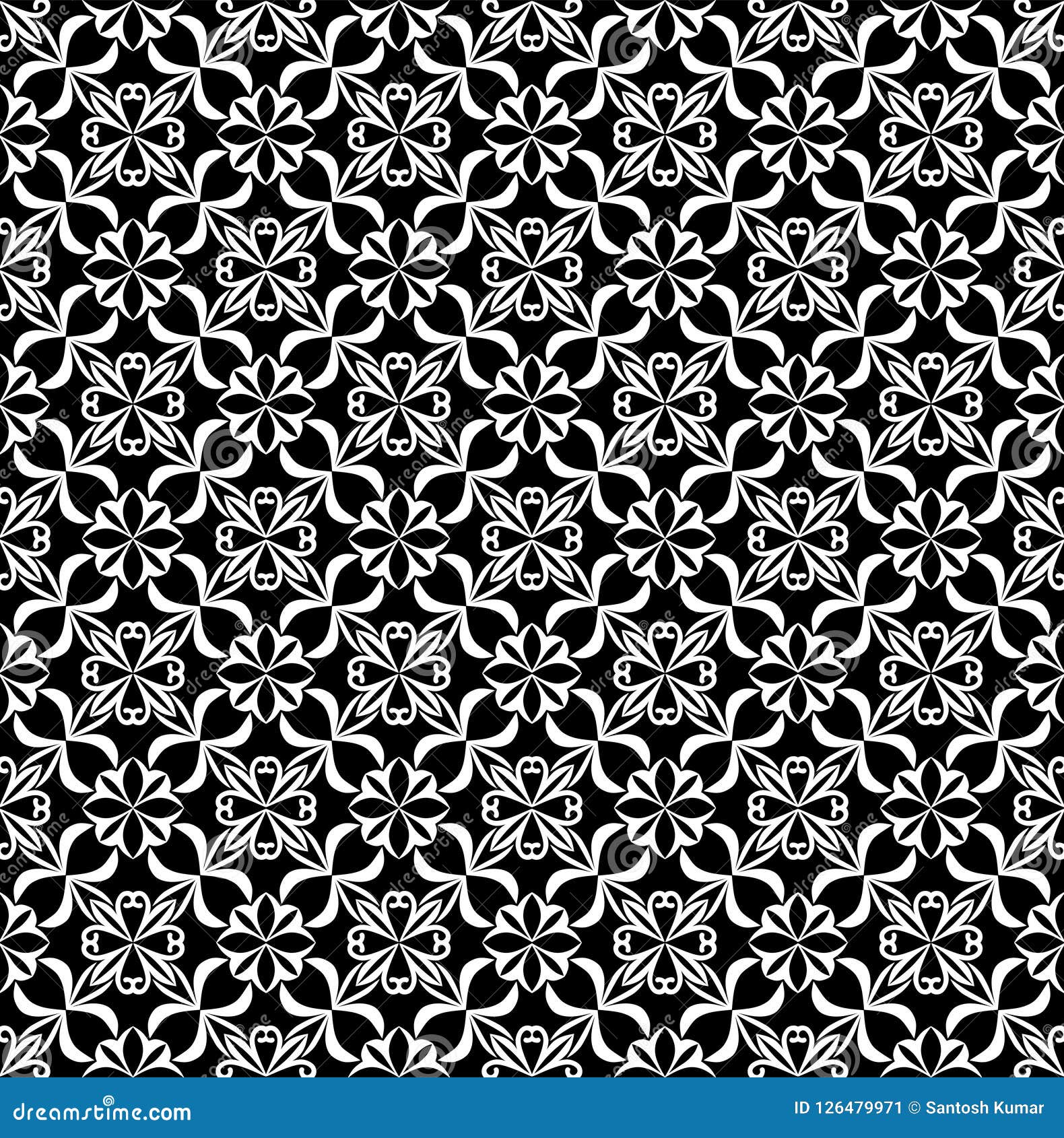 Modelo De Seamsless Blanco Y Negro Ilustración del Vector - Ilustración ...