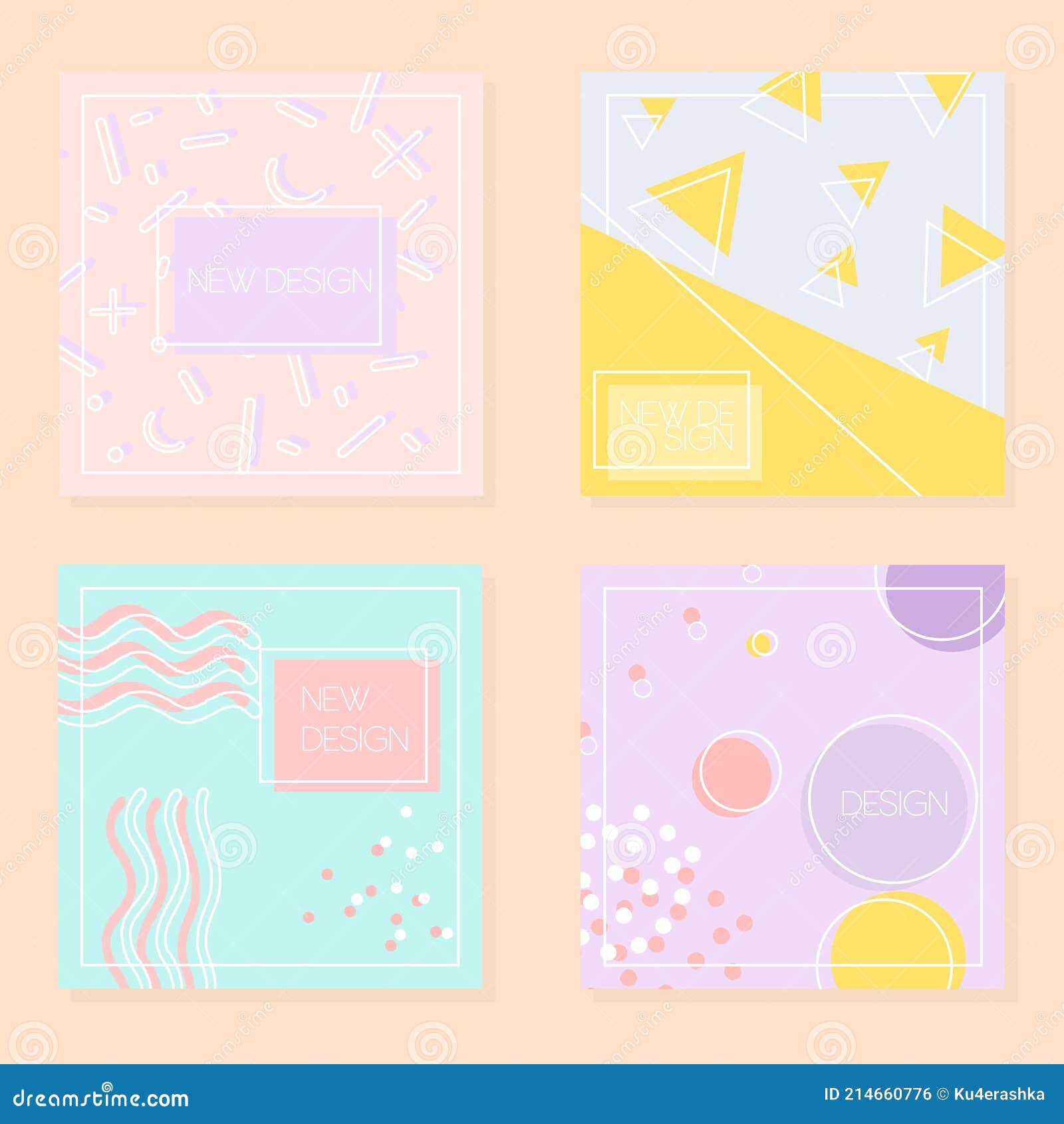 Modelo De Site De Design Fofo Ilustração do Vetor - Ilustração de rede ...