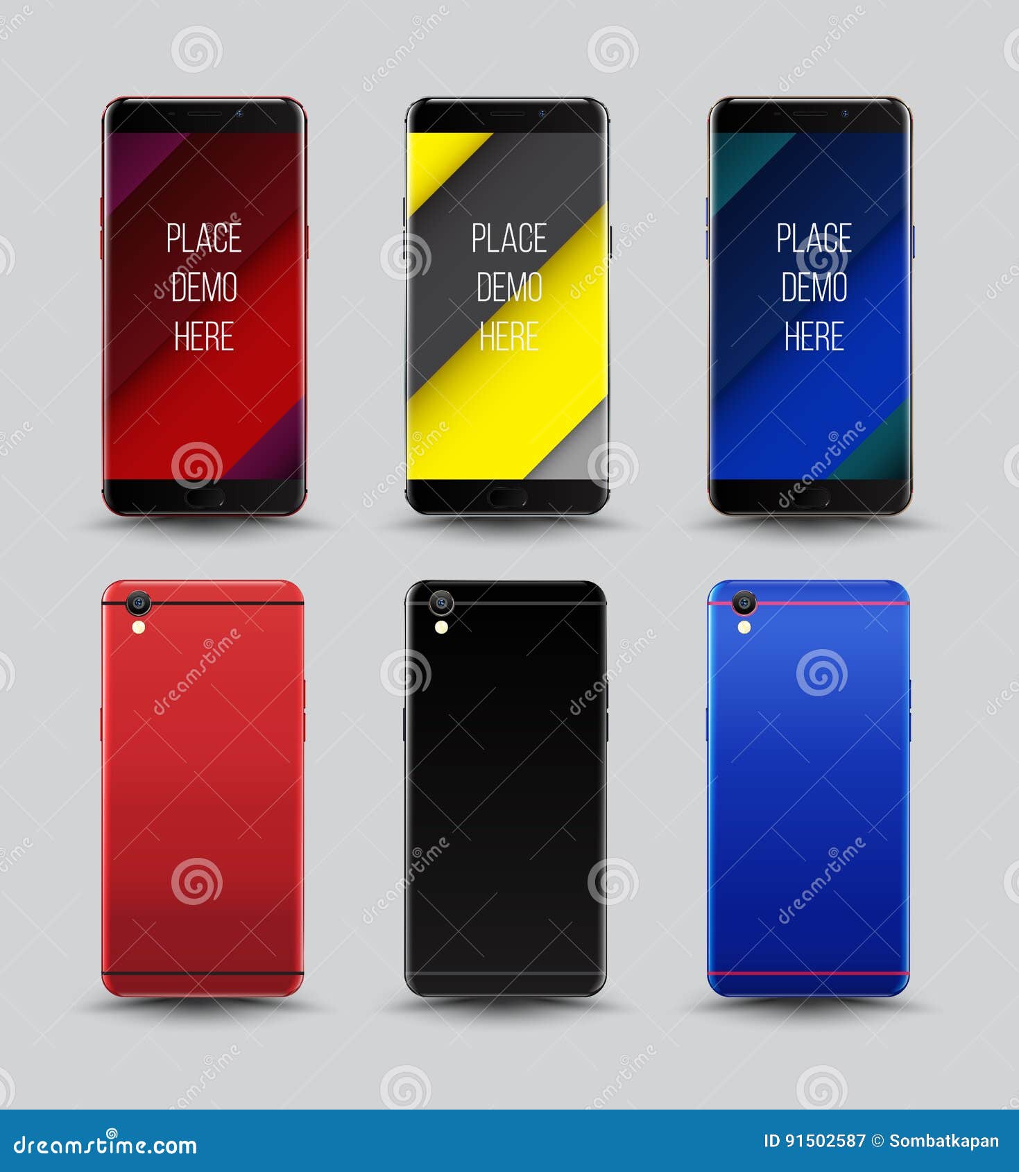 Modelo de Smartphone ilustração do vetor. Ilustração de internet - 91502587