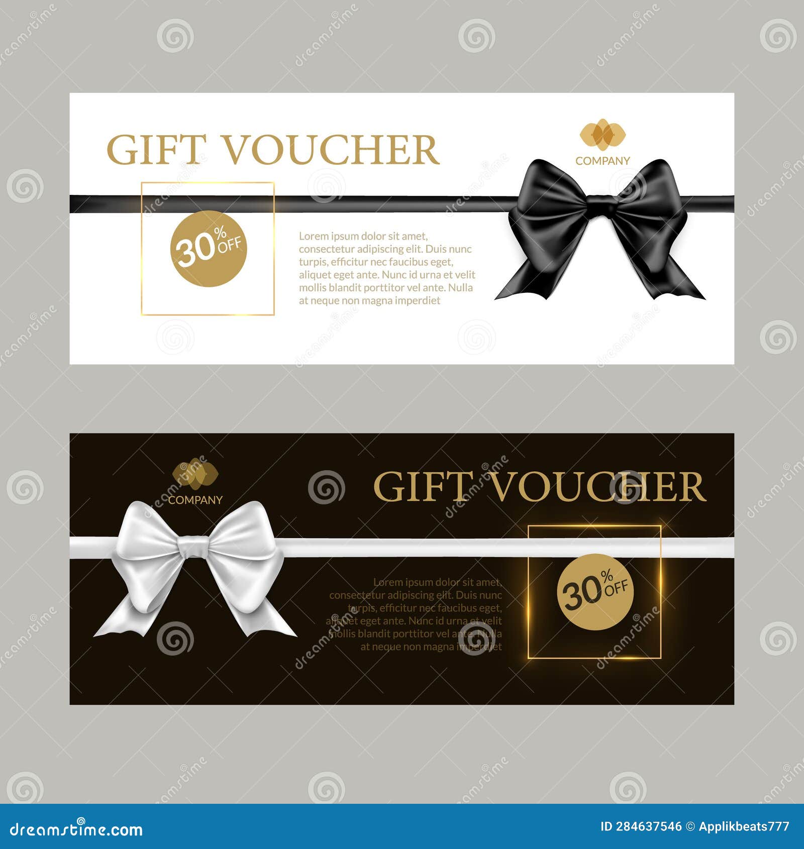 Modelo De Vale-presente Ou Vale-presente. Desenho Do Certificado De ...